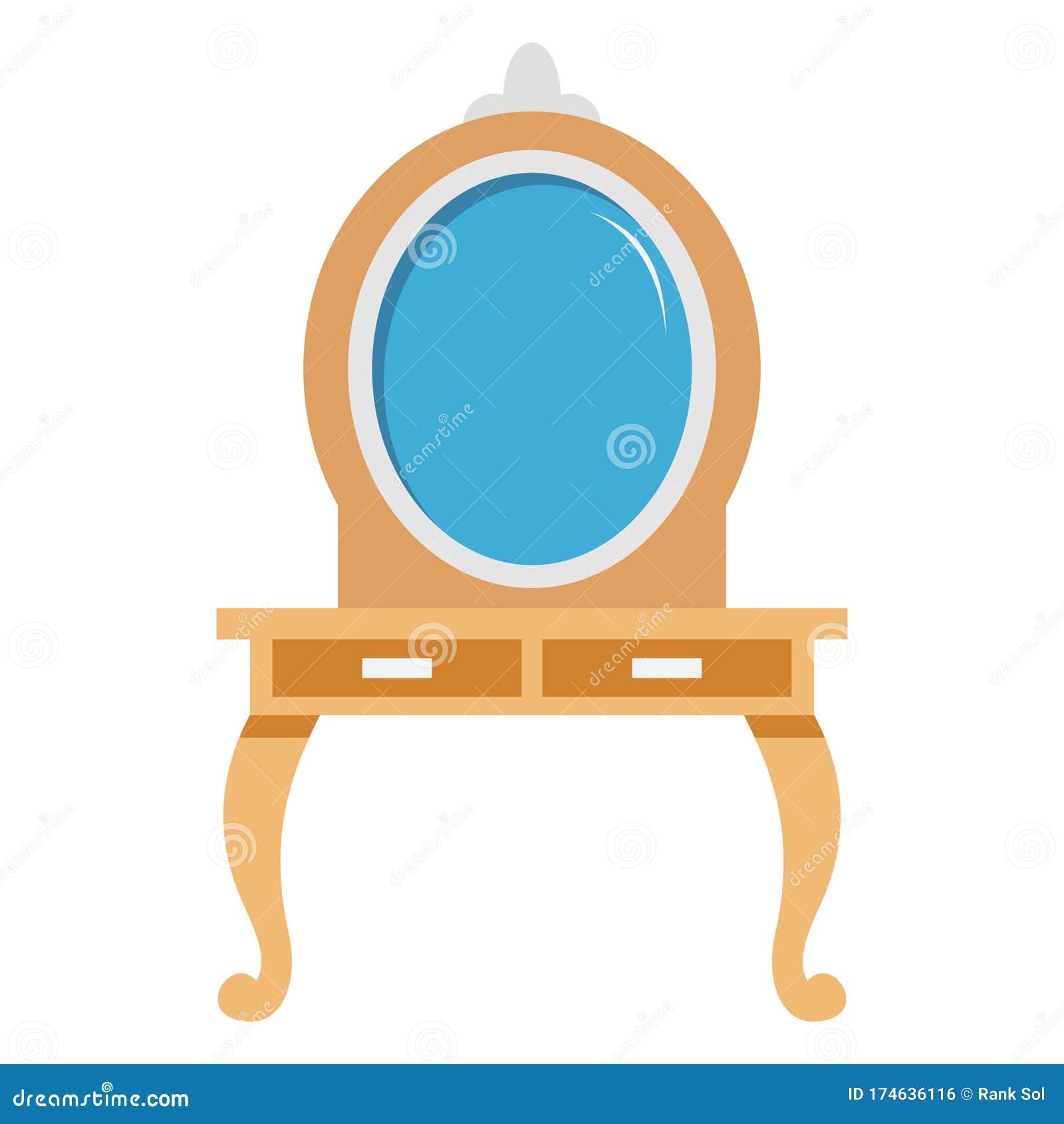 Vanity Table Color Vector Icon Which Can Easily Modify or Edit Stock ...