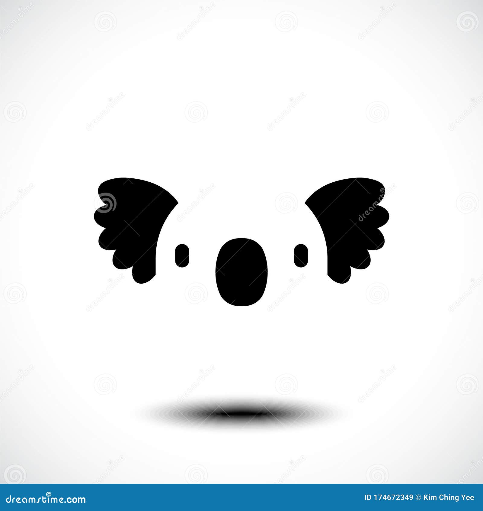 Koala Head Adult Antistress Coloring Page Vector | CartoonDealer.com ...