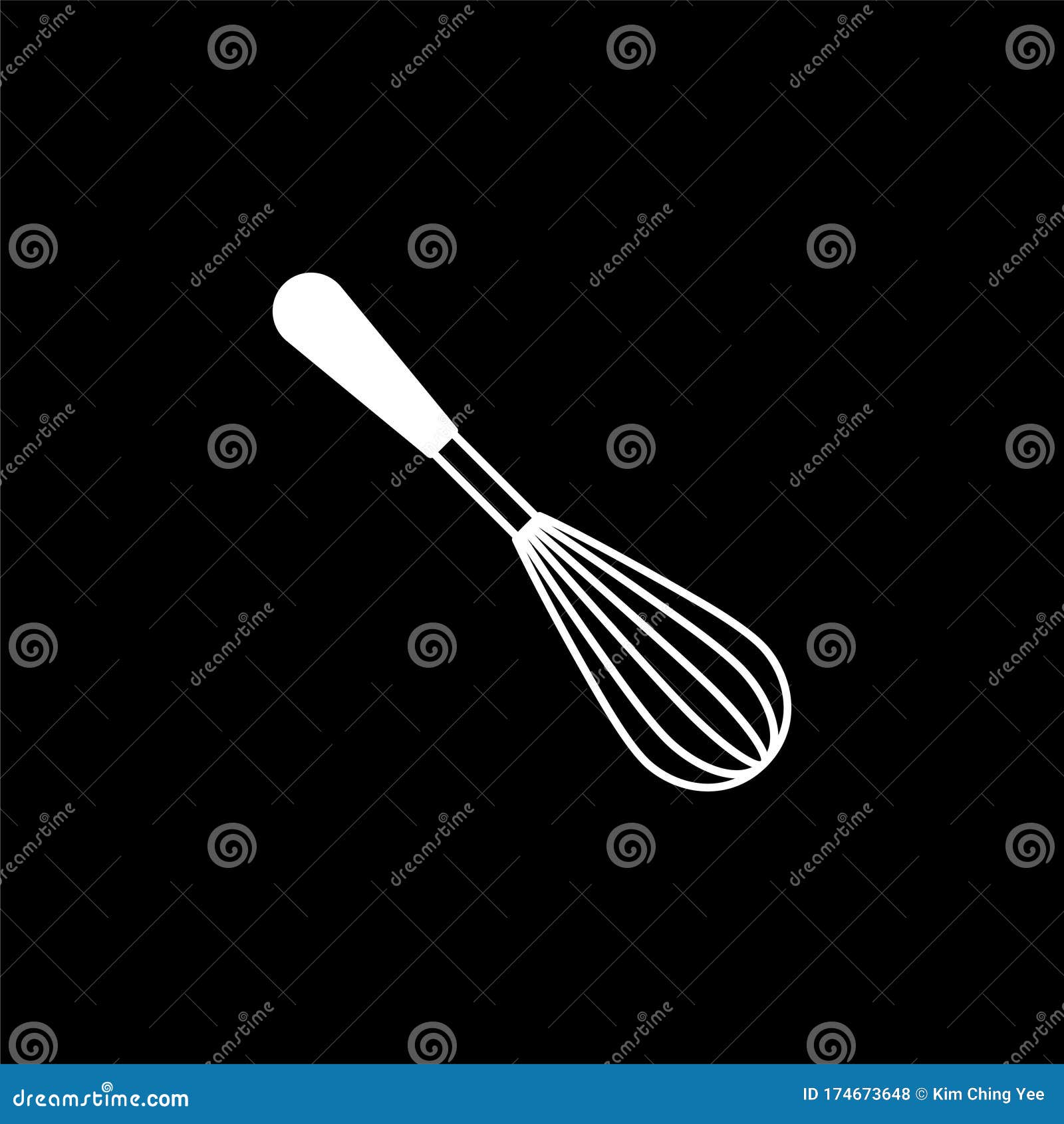 Whisk line icon stock vector. Illustration of kitchen - 174673648