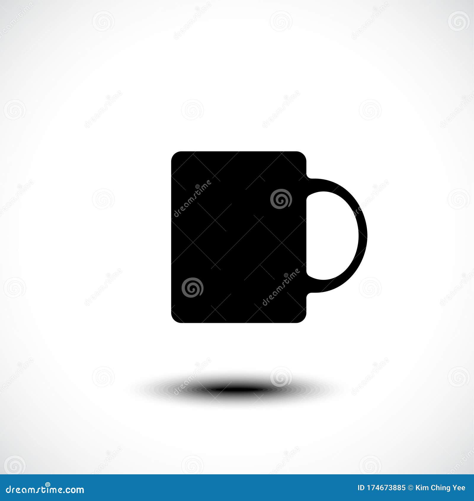 Mug icon stock vector. Illustration of break, restaurant - 174673885