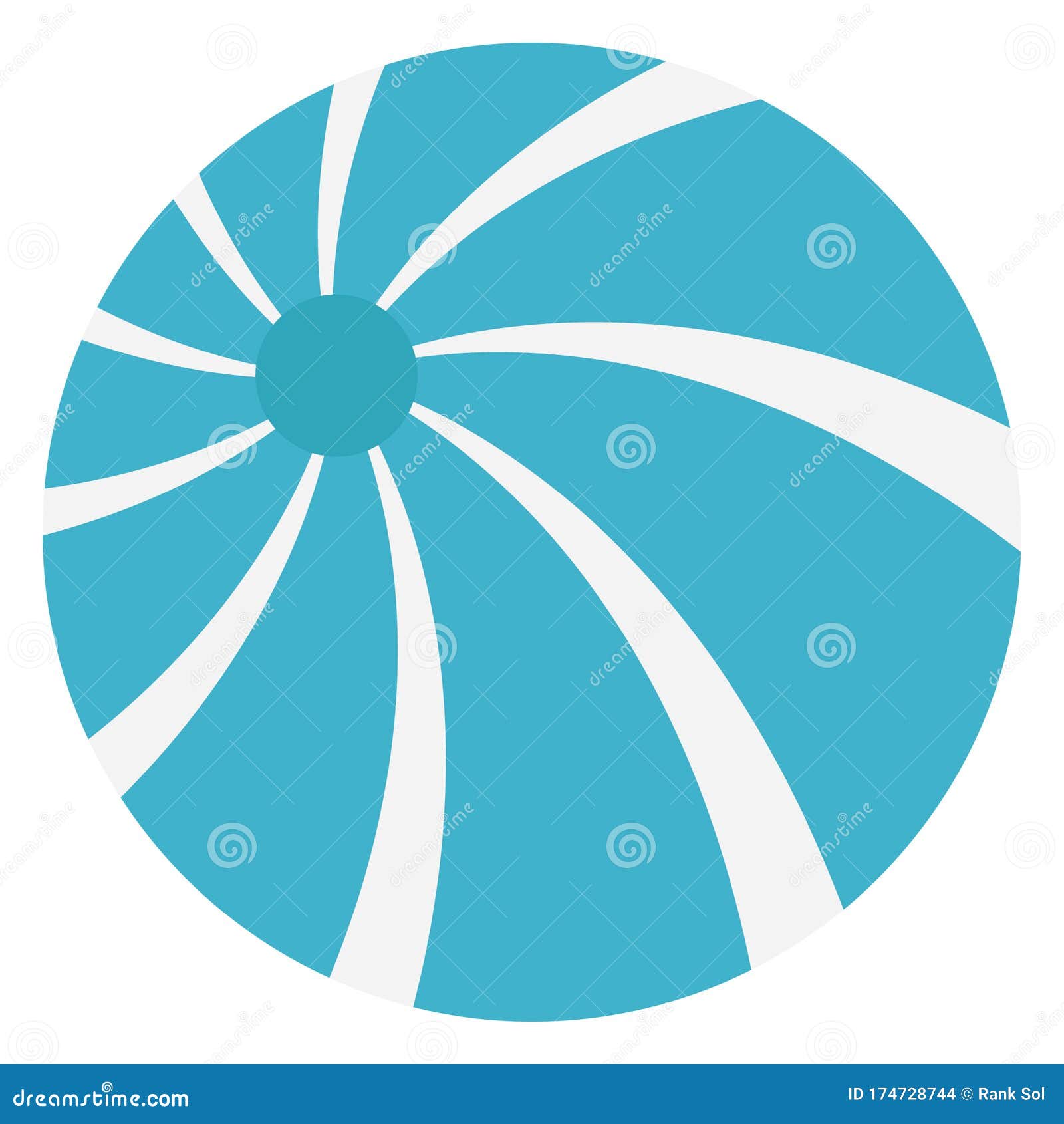 Ball, Beach Ball Color Vector Icon Which Can Be Easily Modified or ...