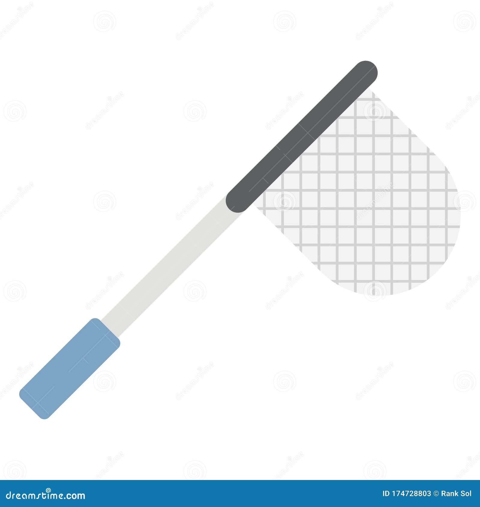 Fishing Hand Net, Fishing Landing Net Icon Stock Vector - Illustration ...
