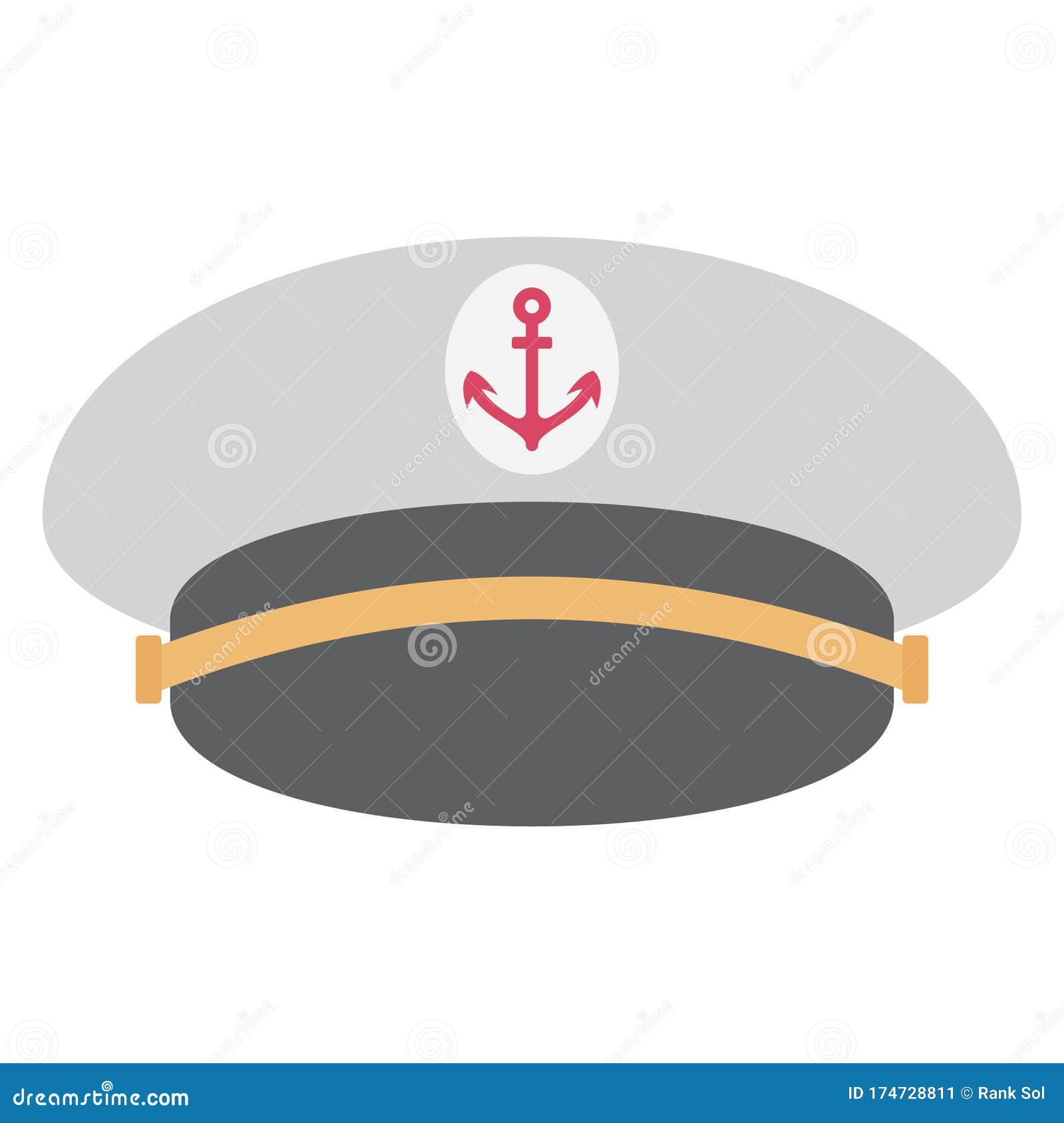 Captain Cap, Navy Captain Hat Color Vector Icon Which Can Be Easily ...