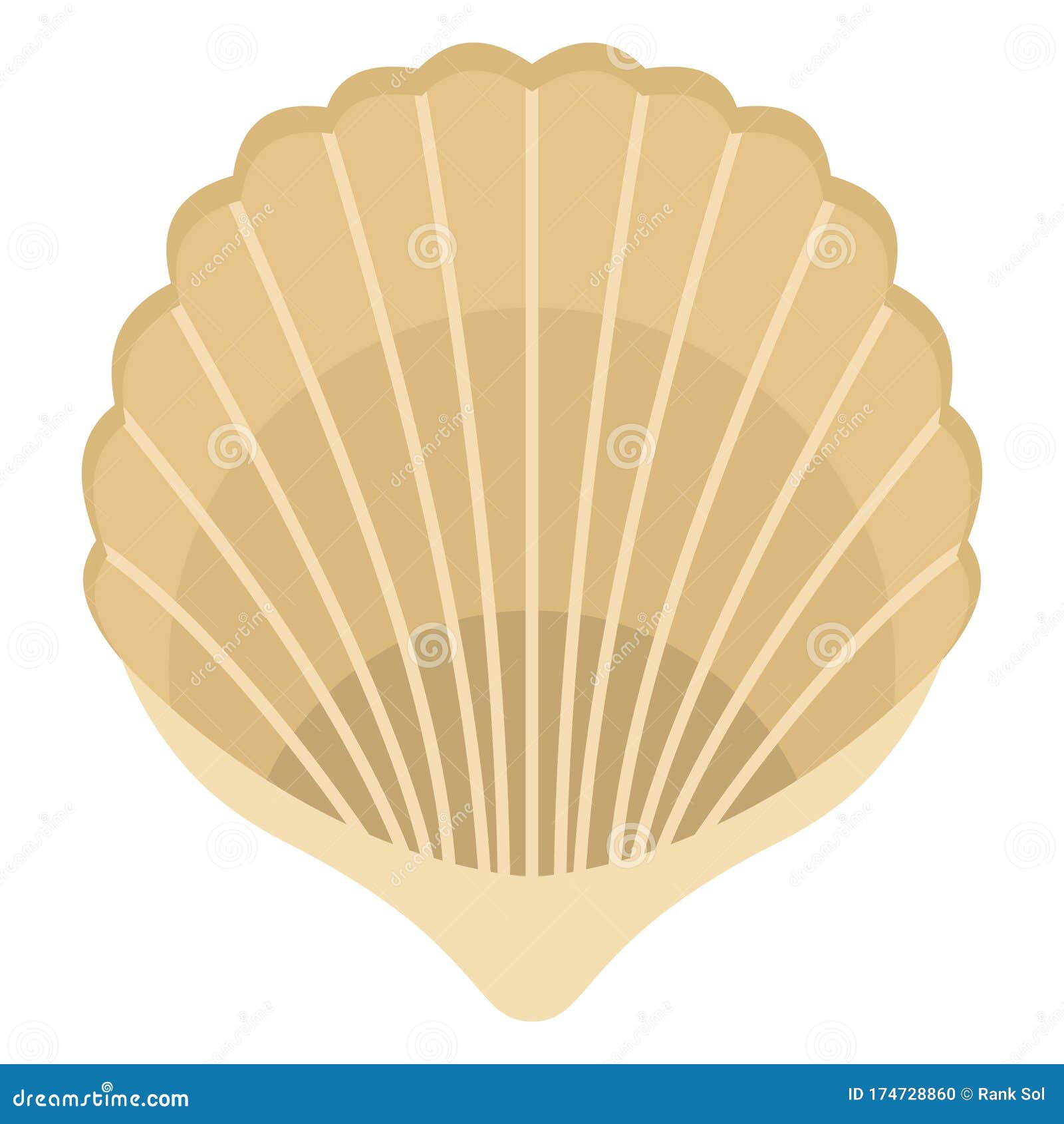 Bivalve Mollusks, Color Vector Icon Which Can Be Easily Modified or ...