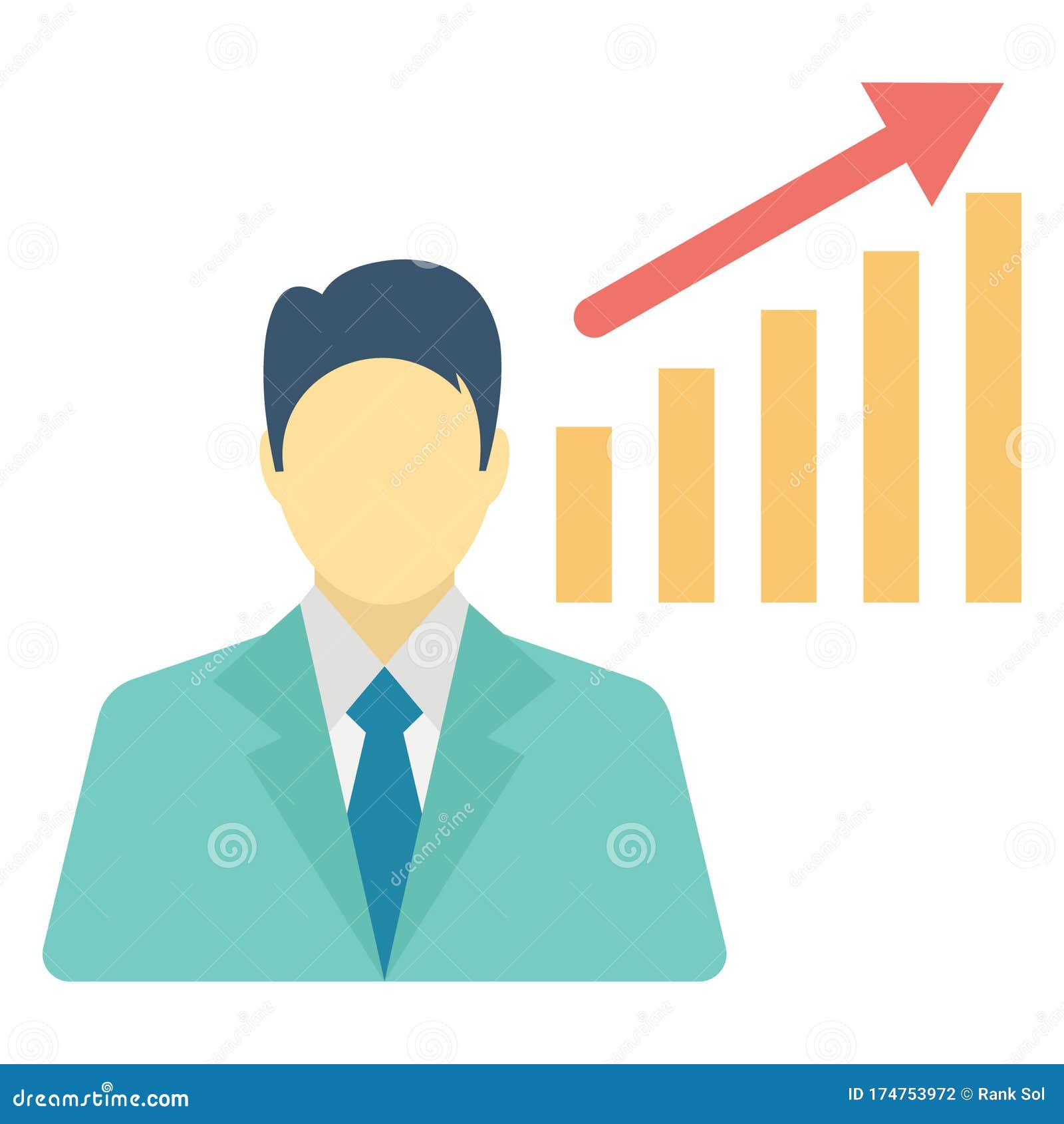 Business Analyst, Data Analyst Color Vector Icon Which Can Easily ...