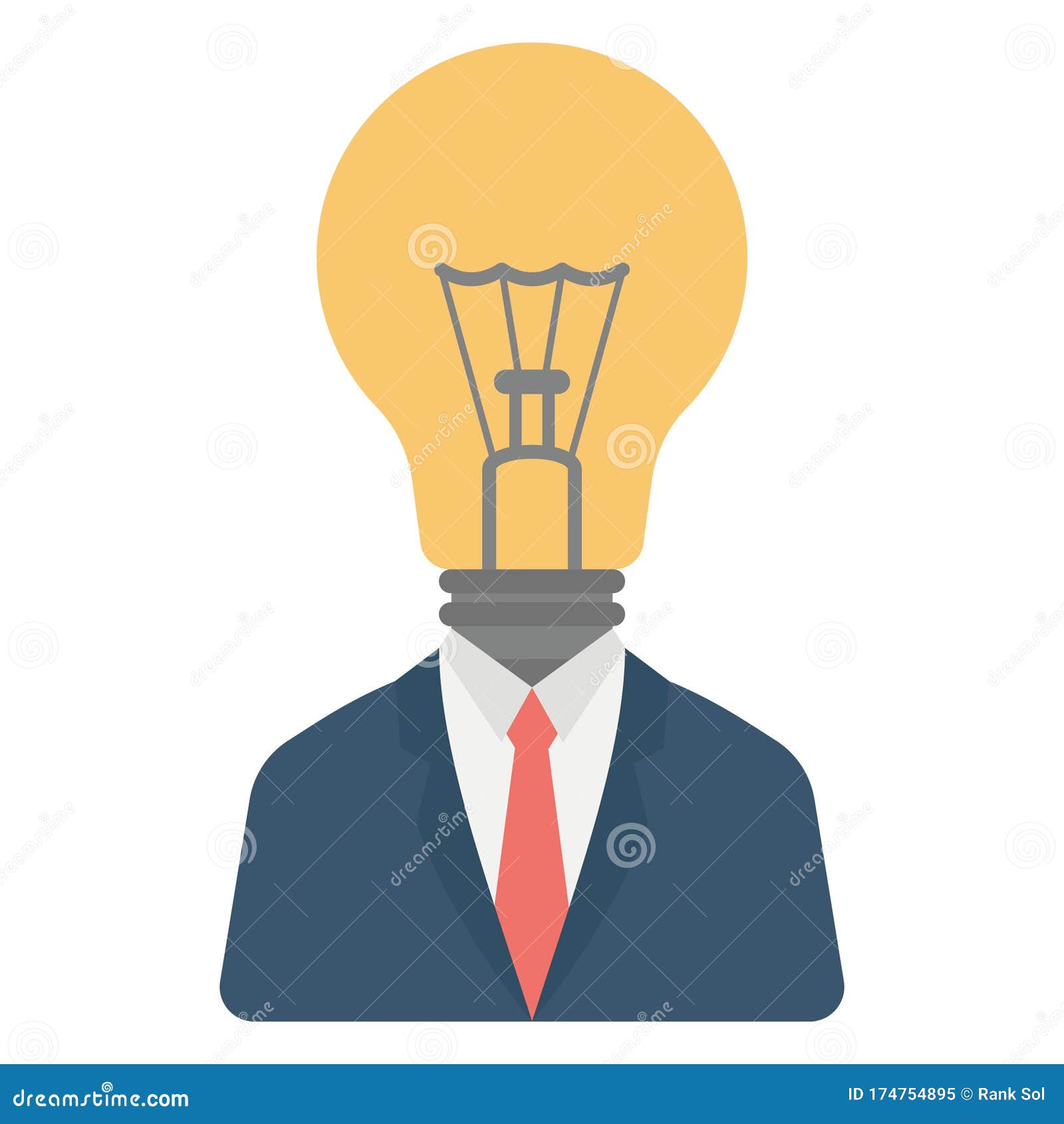 Bright Idea, Creative Idea Color Vector Icon Which Can Easily Modify or ...