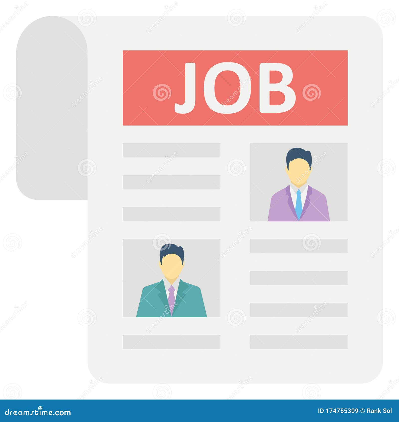Job Advertisement, Job Classified Ads Color Vector Icon Which Can ...