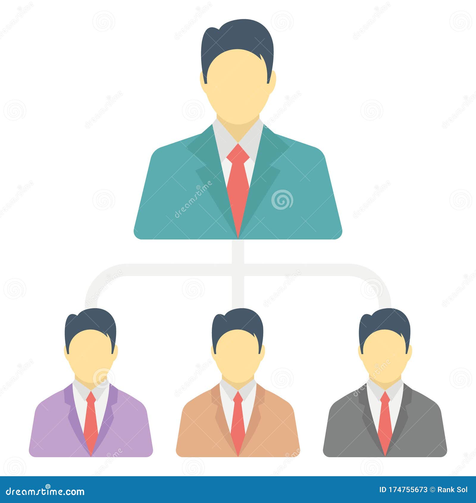 Business Administration, Management Leadership Color Vector Icon Which ...