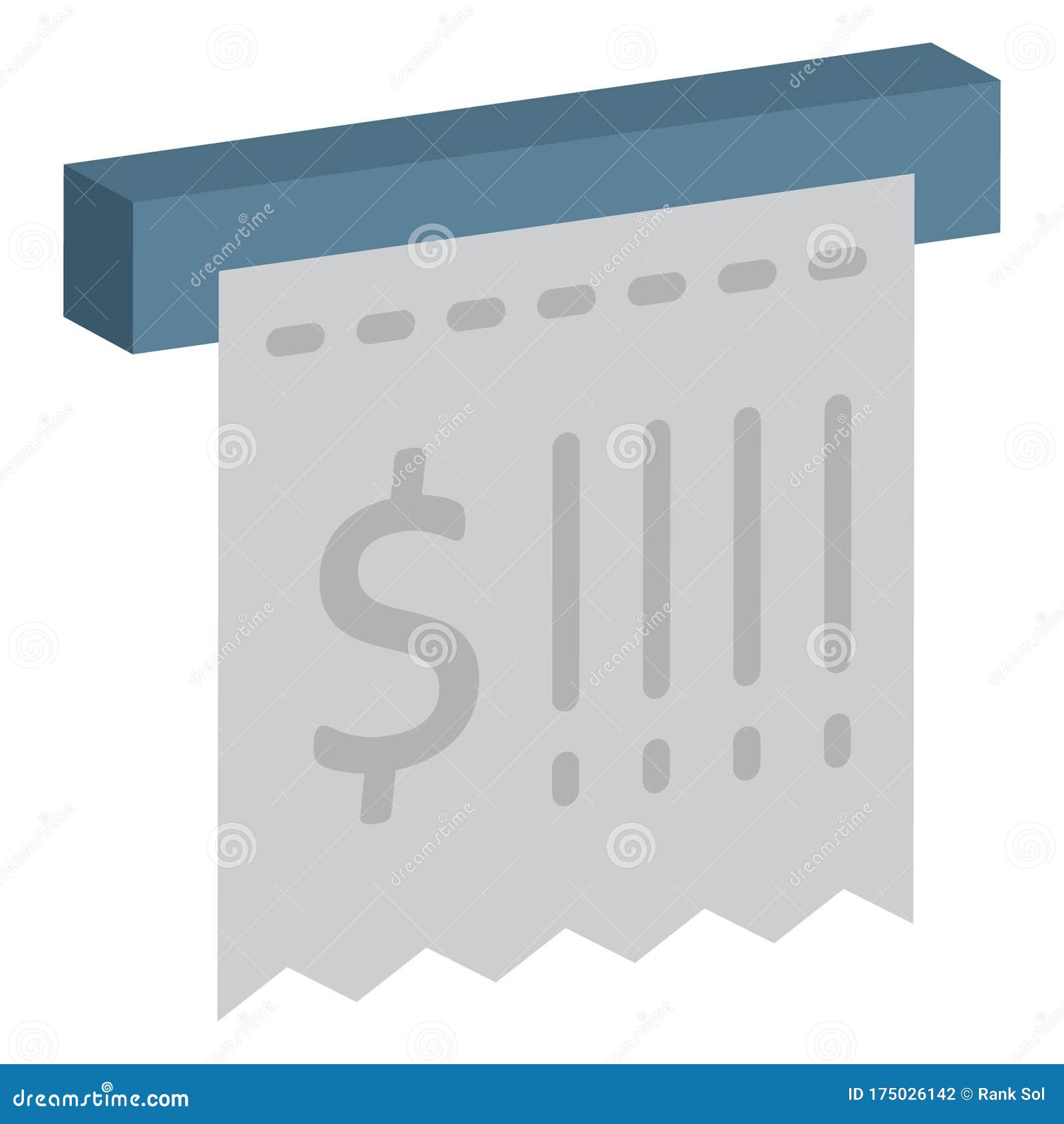 Banking, Bill Isolated Isolated Vector Icon Which Can Easily Modify ...
