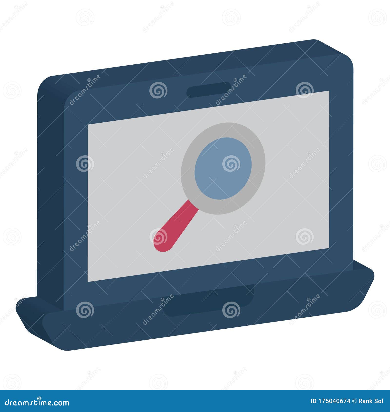 Inspection, Laptop Isolated Vector Icon Which Can Easily Modify ...