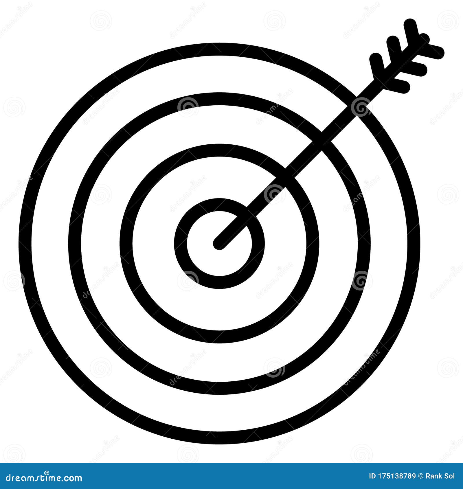 Bullseye, Crosshair Vector Icon Which Can Easily Modify Stock Vector ...