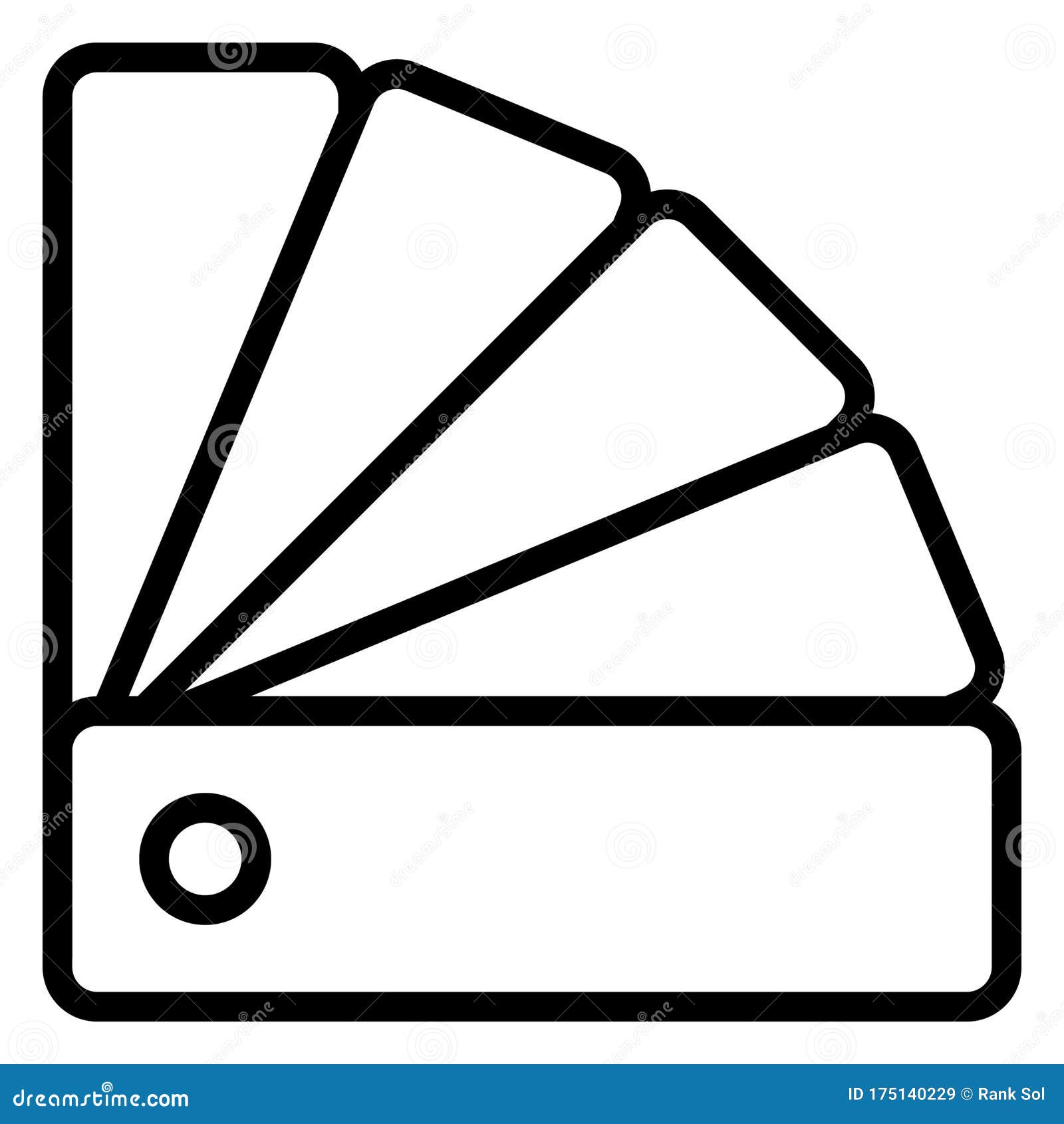 Color Sample, Color Swatch Vector Icon Which Can Easily Modify Stock ...