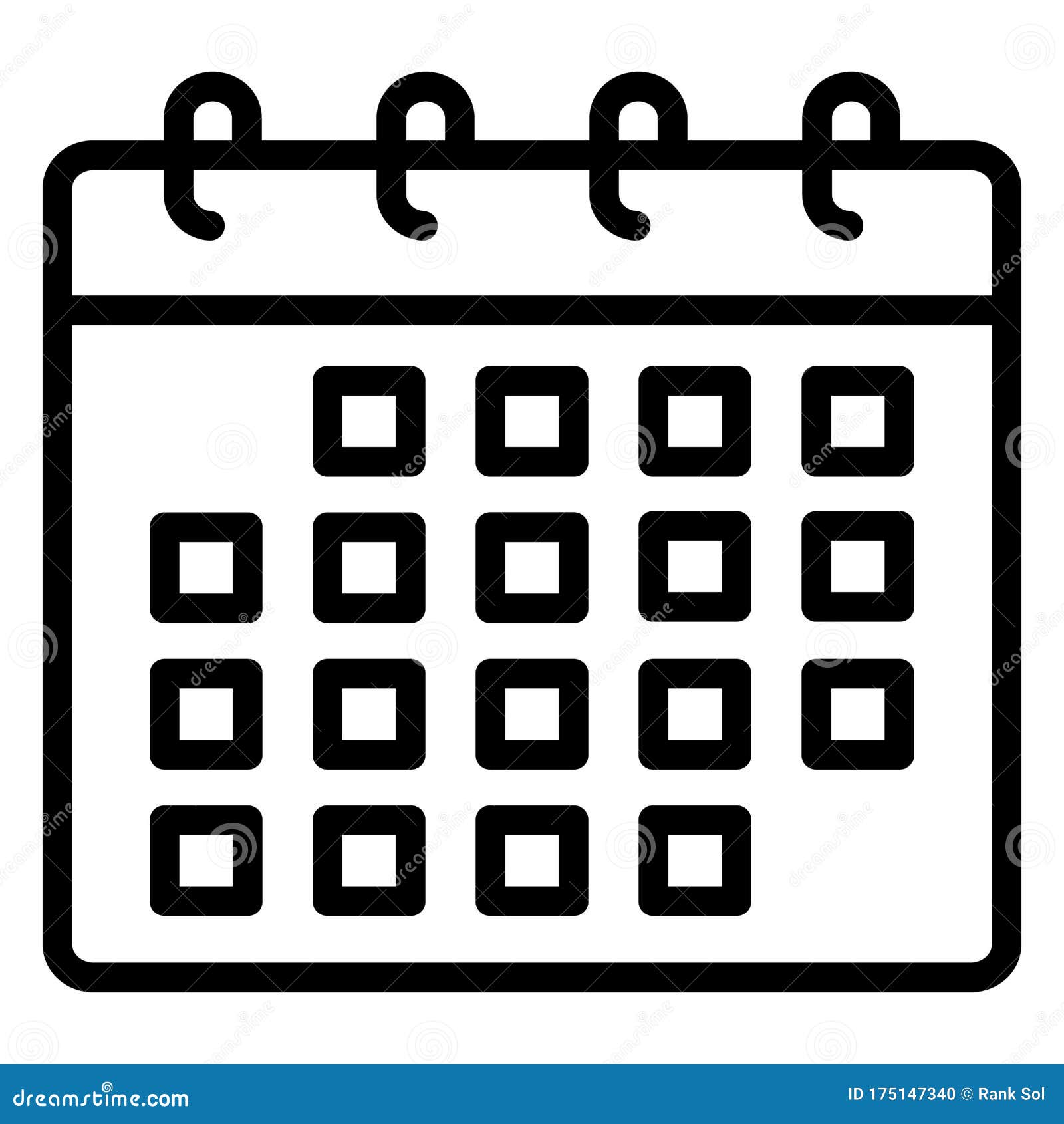Calendar, Date Vector Icon Which Can Easily Modify Stock Vector ...