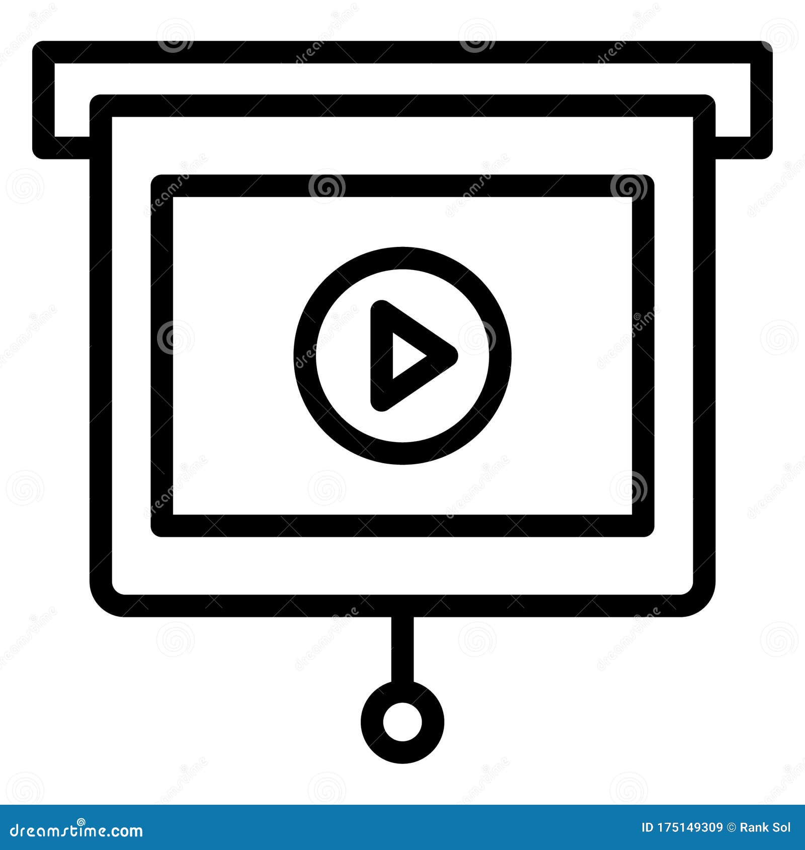 Easel, Easel Board Vector Icon Which Can Easily Modify Stock Vector ...