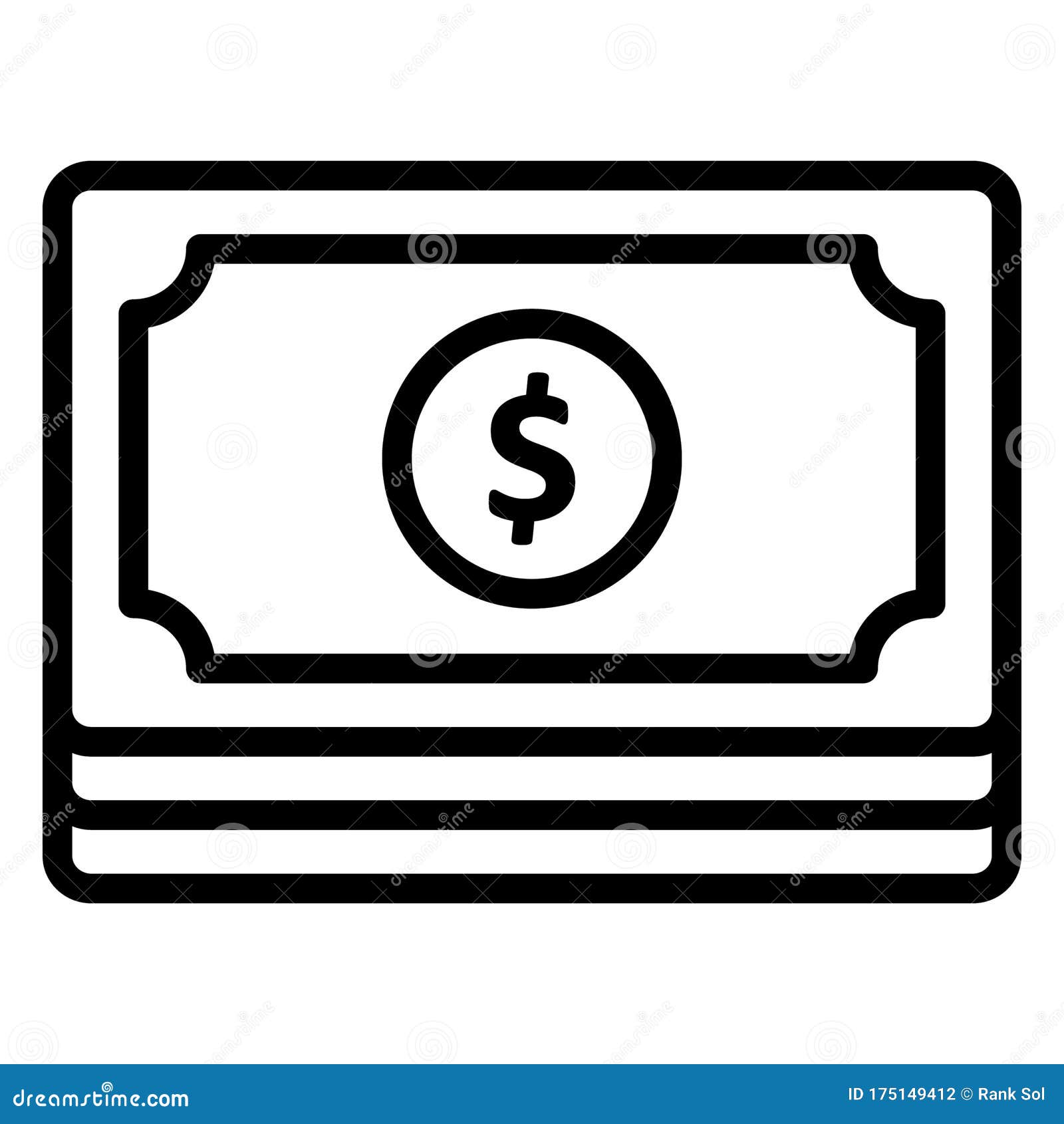 Banknote, Currency Note Vector Icon Which Can Easily Modify Stock ...