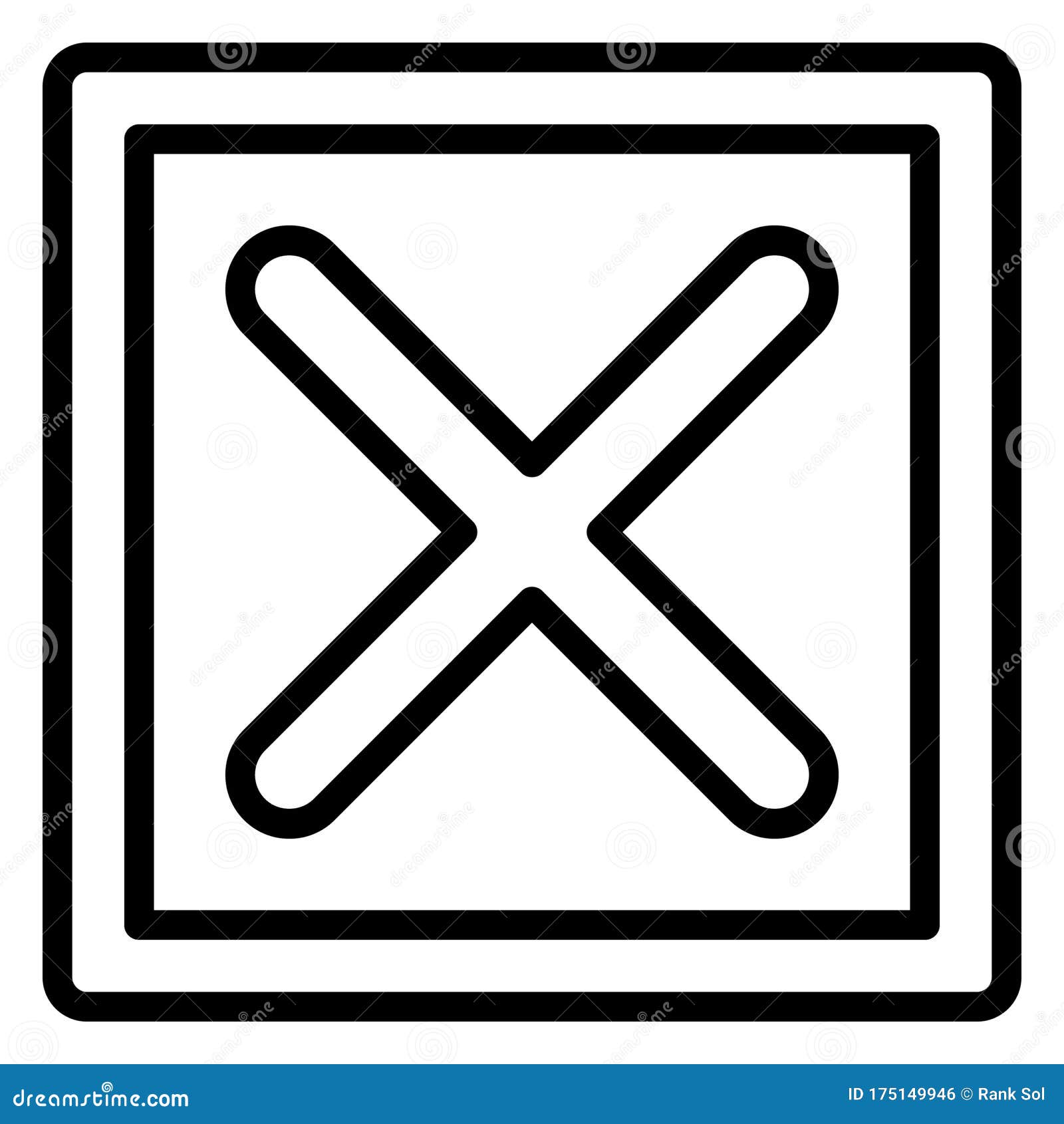 Cancel, Cross Vector Icon Which Can Easily Modify Stock Vector ...