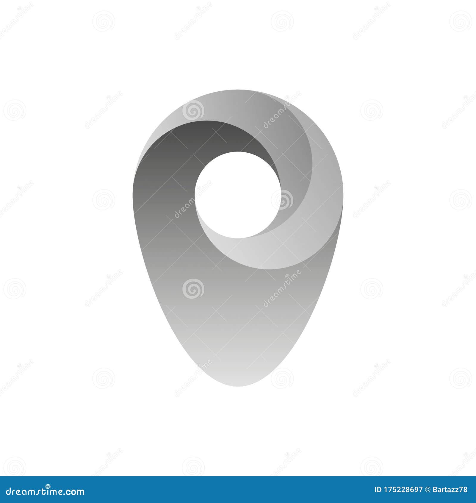 Stylized Grey Modern Creative Logo Vector on Isolated Background Stock ...