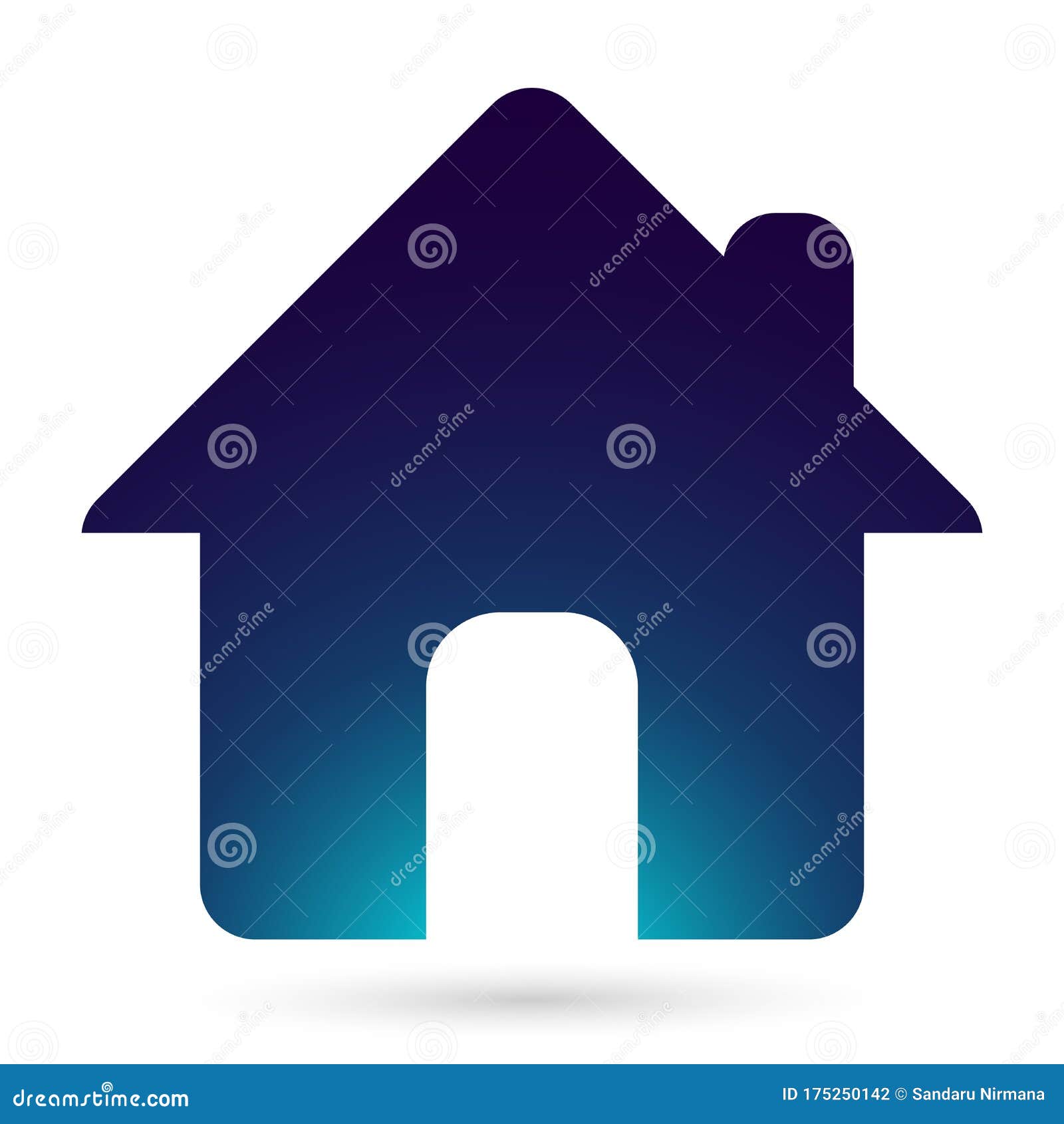 Home House Logo Simple Flat Icon Vector Illustrations Stock Vector ...