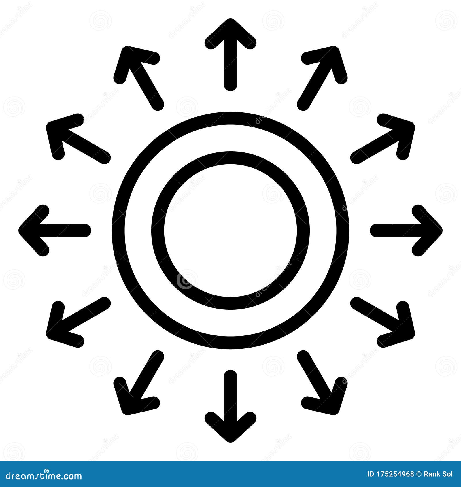 Affiliation Network, Centralized Vector Icon Which Can Easily Modify ...