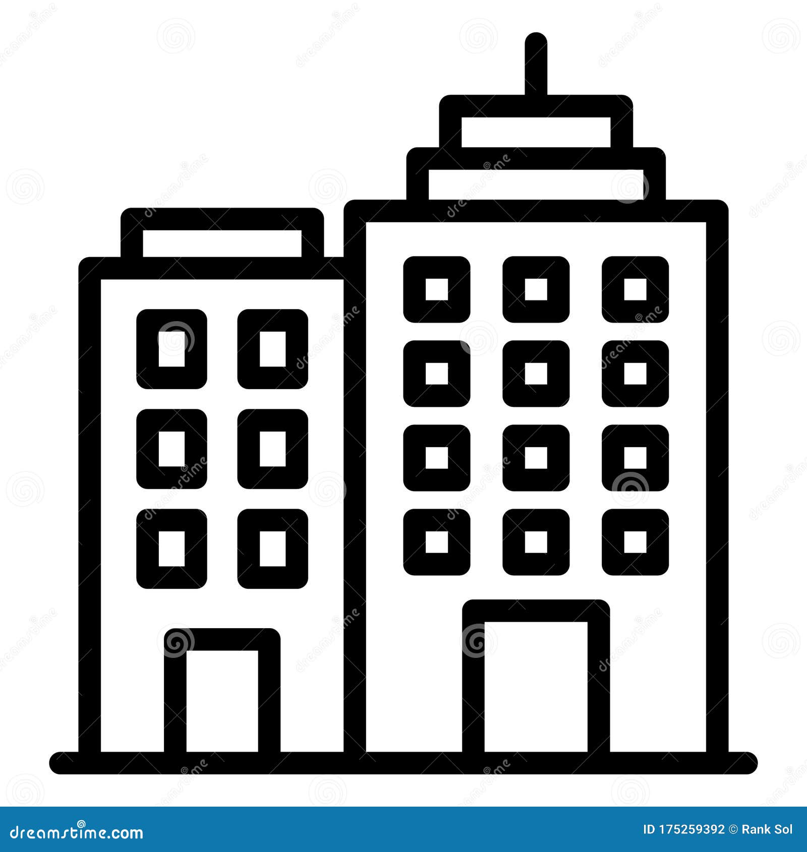 Building, City Building, Office Building Vector Icon Which Can Easily ...