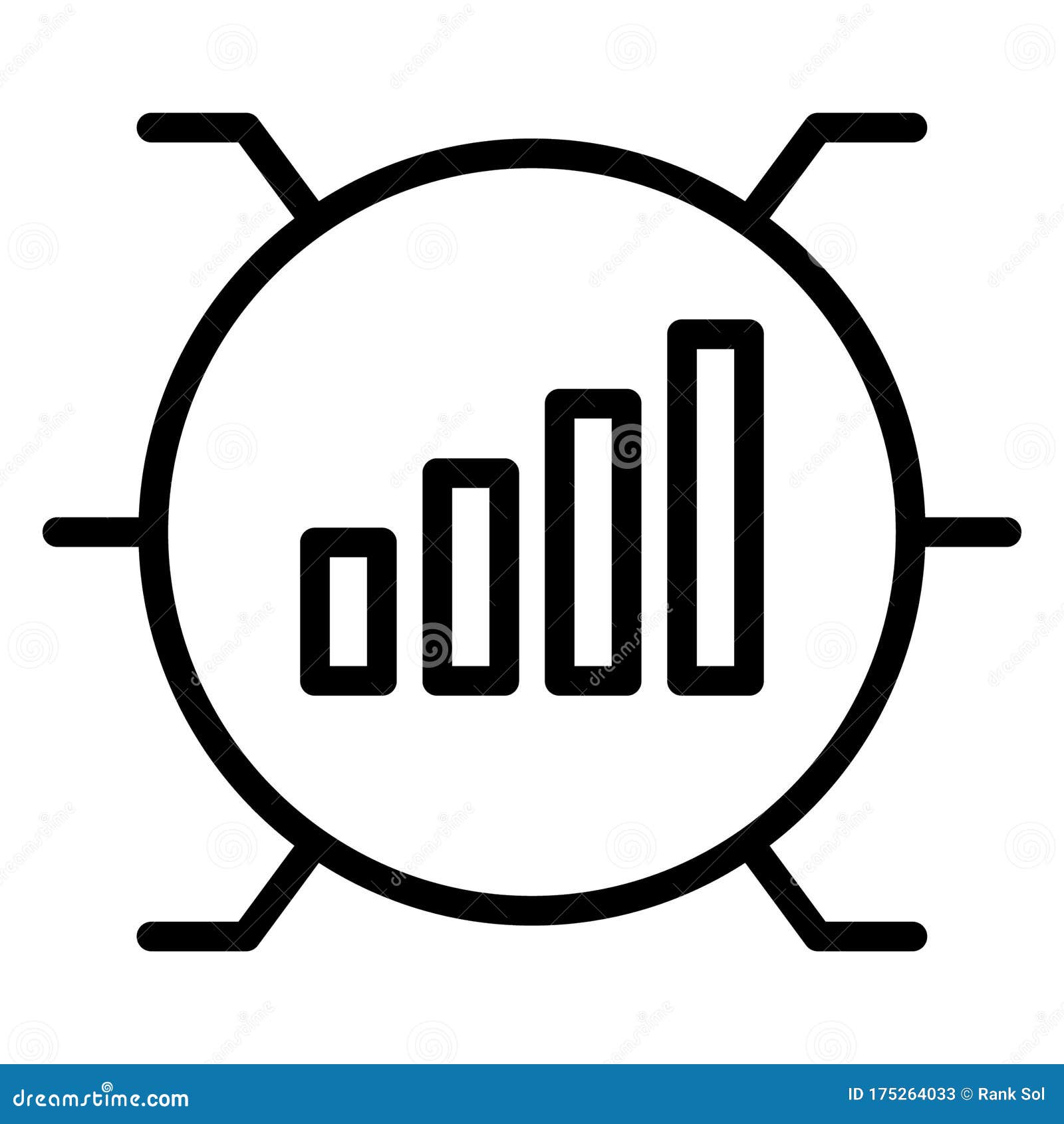 Bar Graph, Graph Vector Icon Which Can Easily Modify or Edit Stock ...
