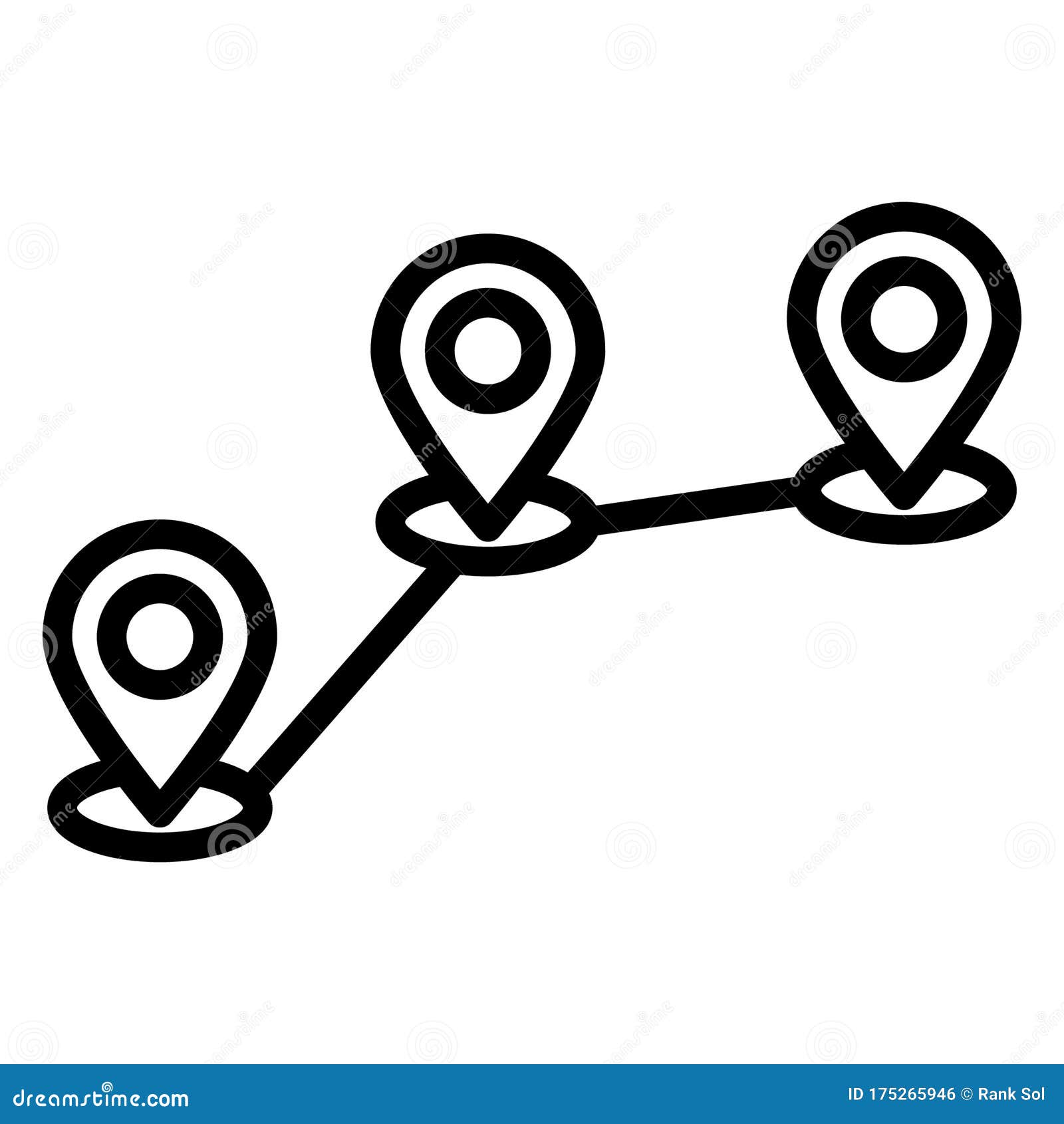 Direction, Direction Pin Vector Icon Which Can Easily Modify or Edit ...
