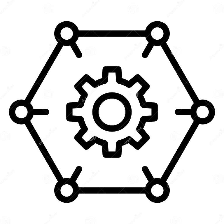 Cog, Implement Vector Icon Which Can Easily Modify or Edit Stock Vector ...