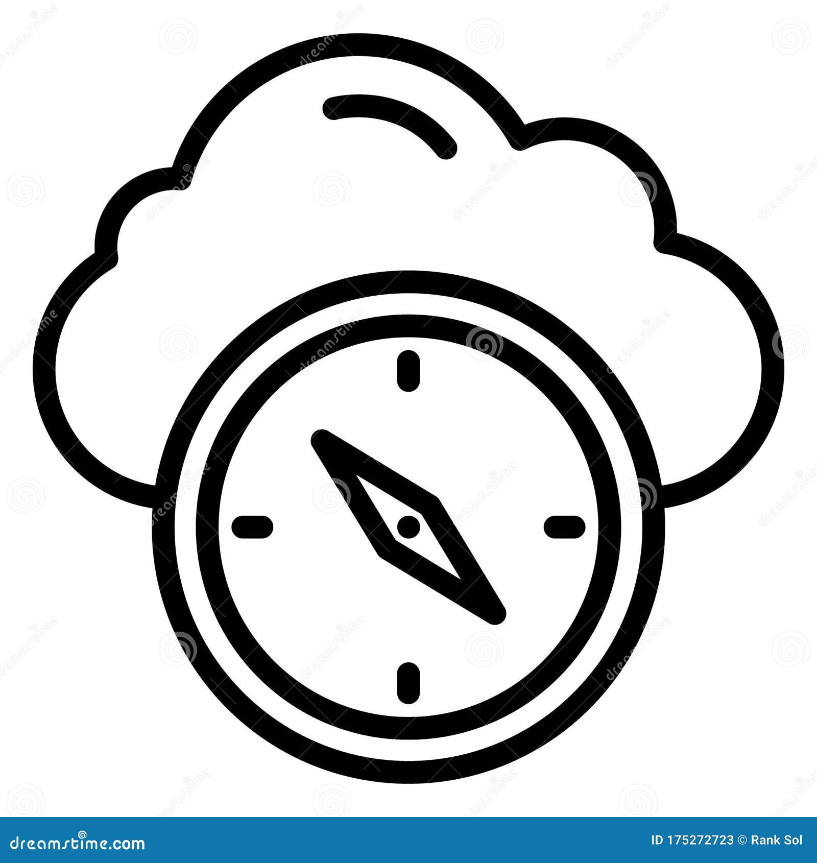 Compass, Gps, Vector Icon Which Can Easily Modify or Edit Stock Vector ...