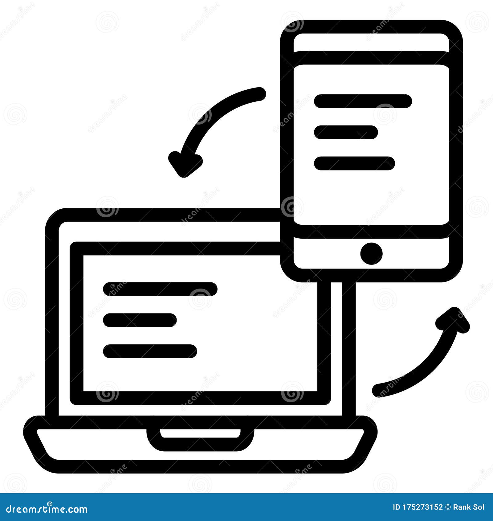 Adaptive, Responsive Device Vector Icon Which Can Easily Modify or Edit ...