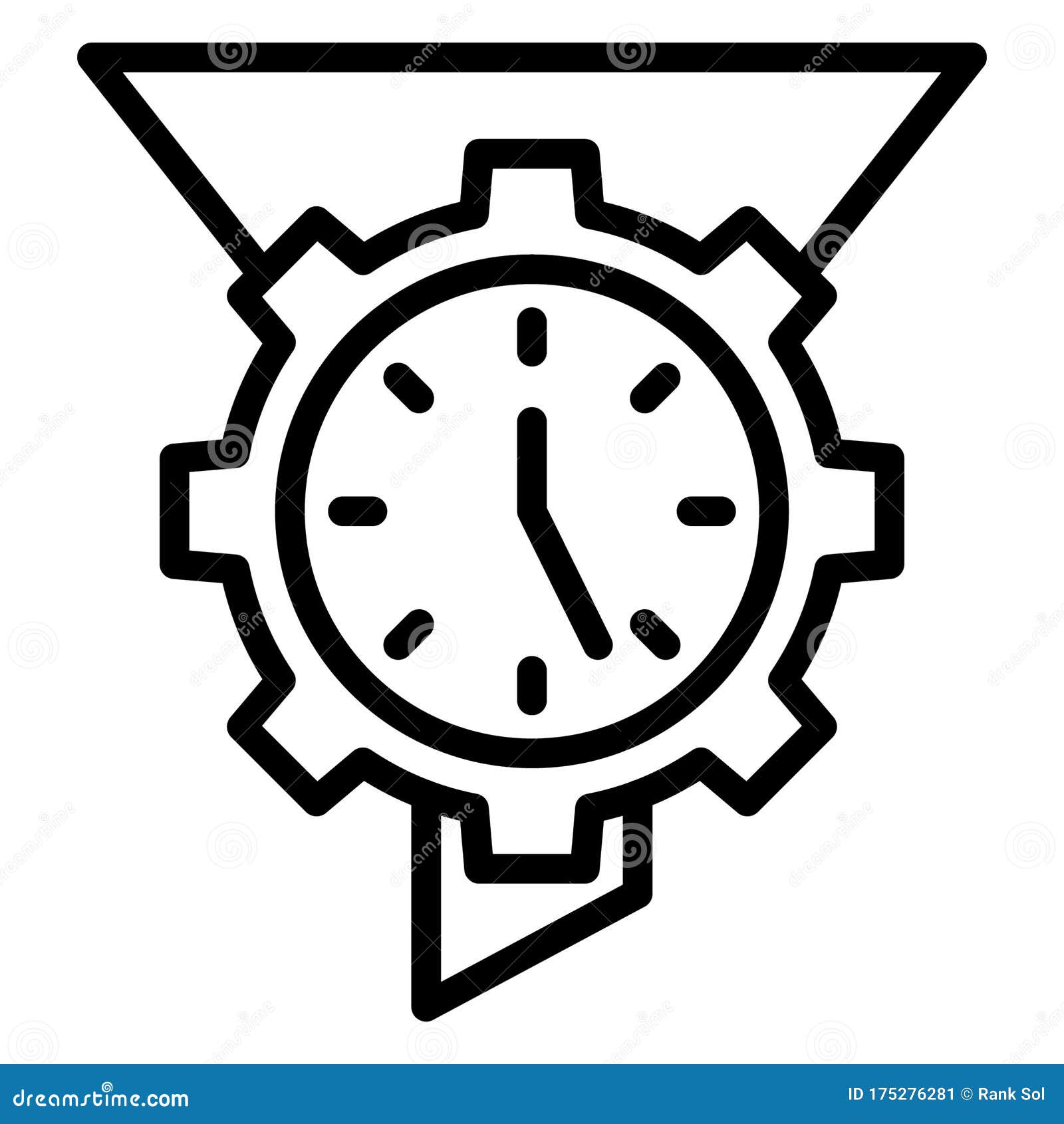 Cogwheel, Data Management Vector Icon Which Can Easily Modify or Edit ...