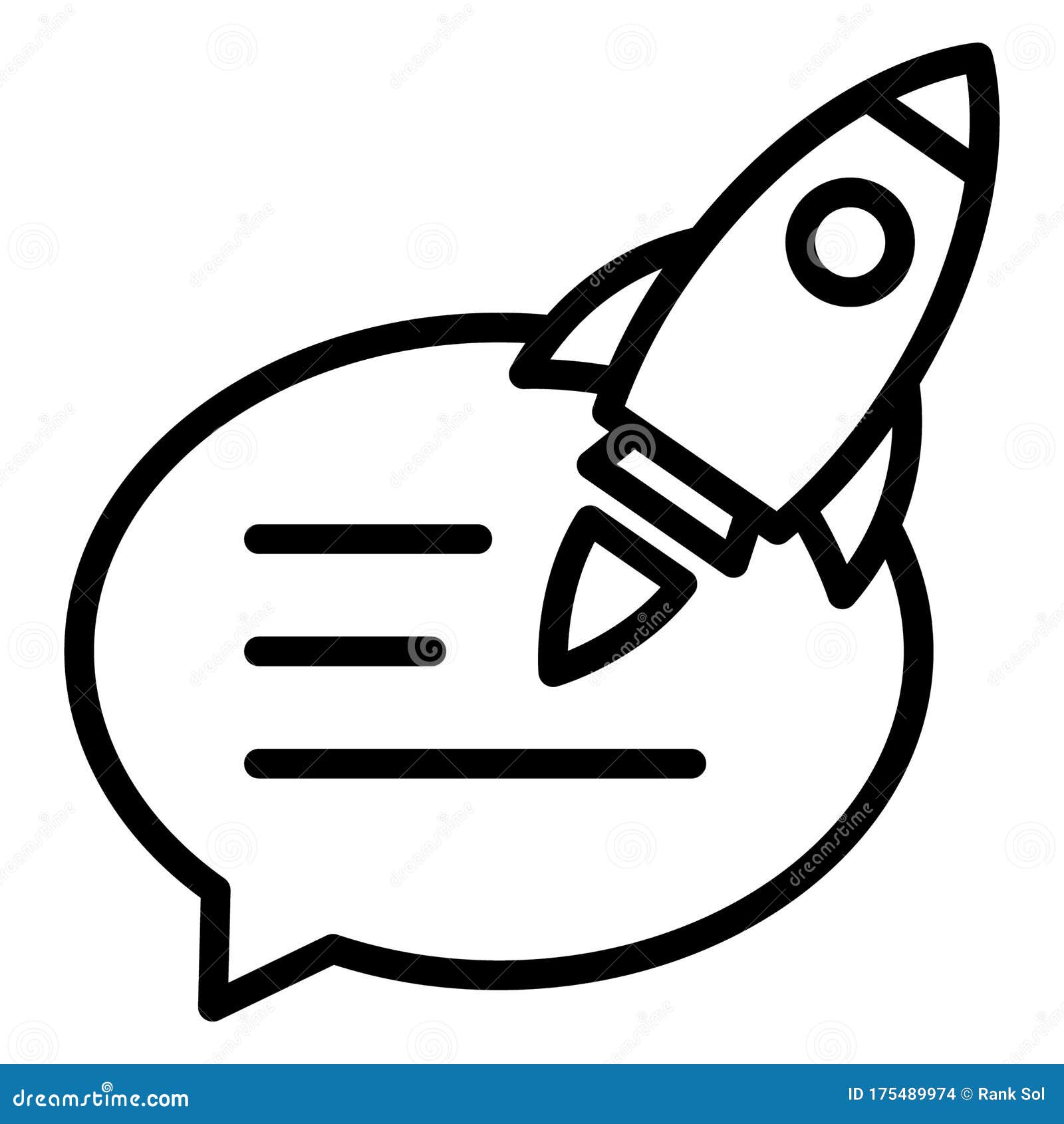 Chat, Instant Message Vector Icon Which Can Easily Modify or Edit Stock ...