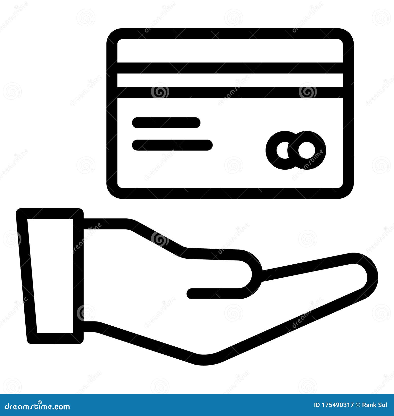 Bank Card, Cash Card Vector Icon Which Can Easily Modify or Edit Stock ...