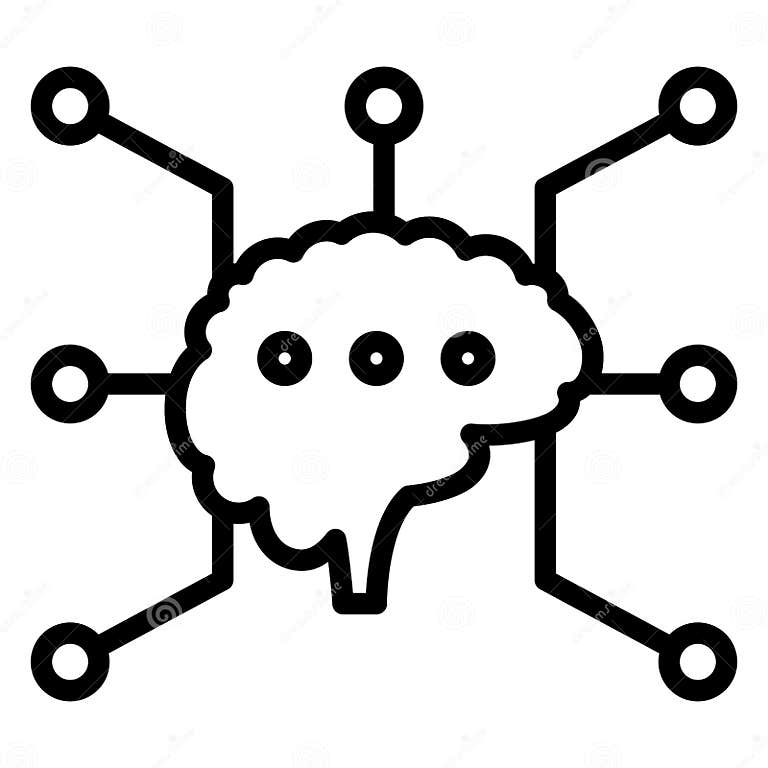 Brain, Memory Vector Icon Which Can Easily Modify or Edit Stock ...