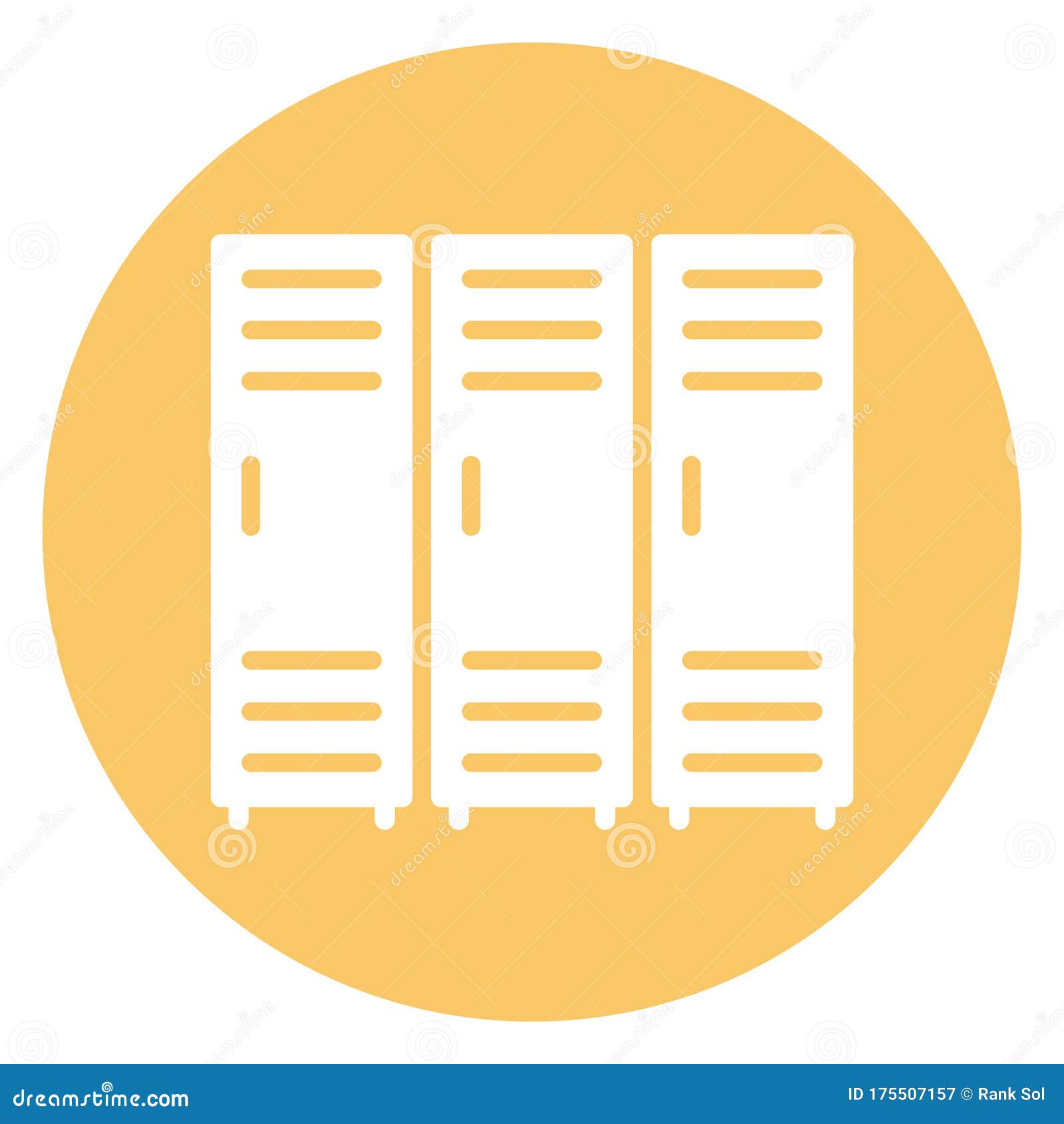 Almirah, Cabinet Vector Icon Which Can Easily Modify Stock Illustration ...