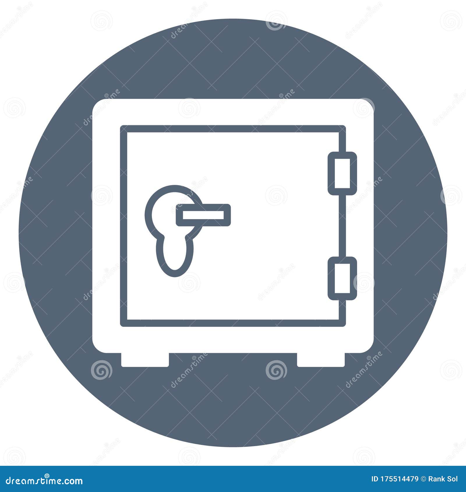 Bank Locker, Bank Safe, Vector Icon Which Can Easily Modify Stock ...