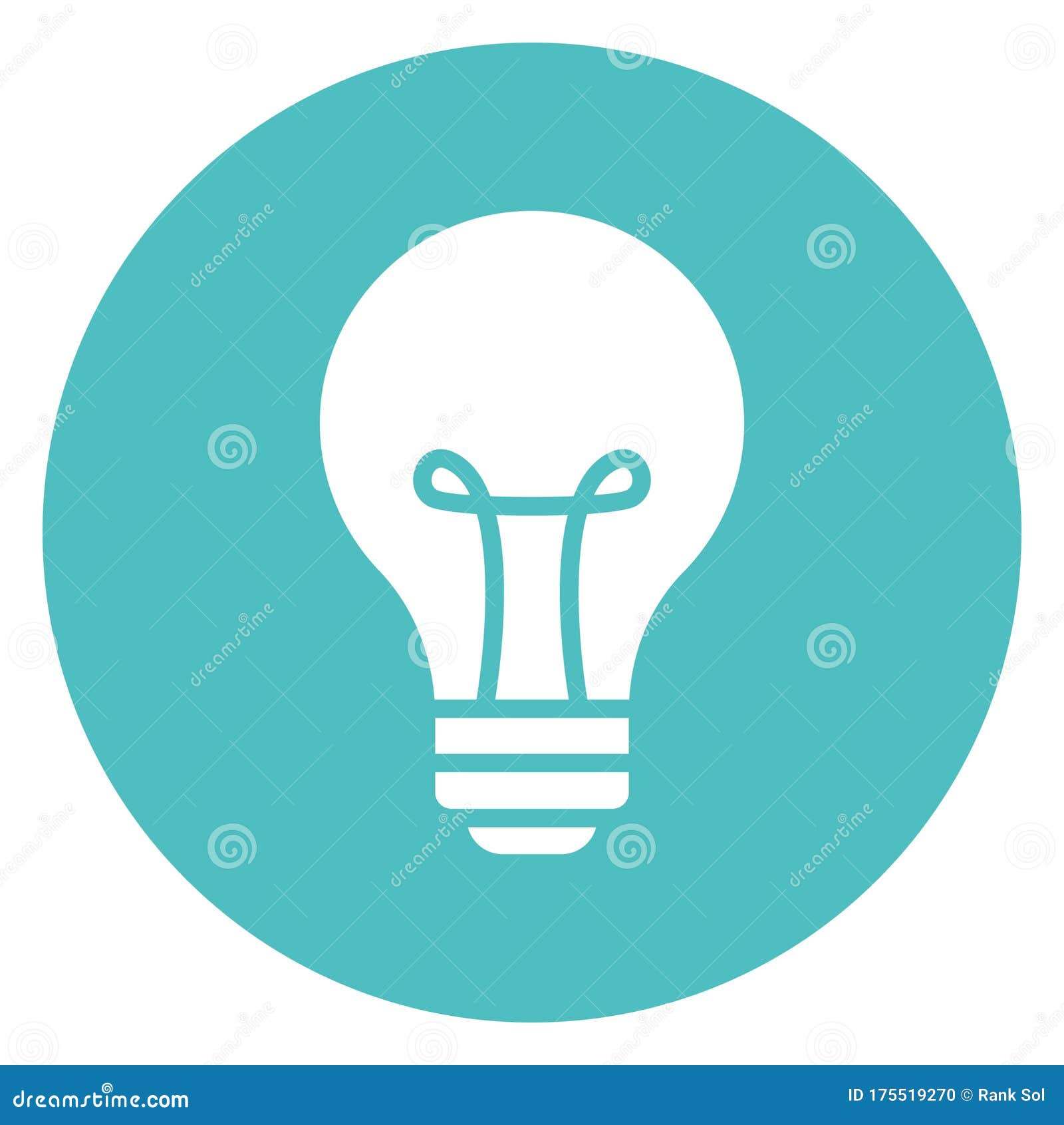Bulb, Incandescent Vector Icon Which Can Easily Modify Stock Vector ...