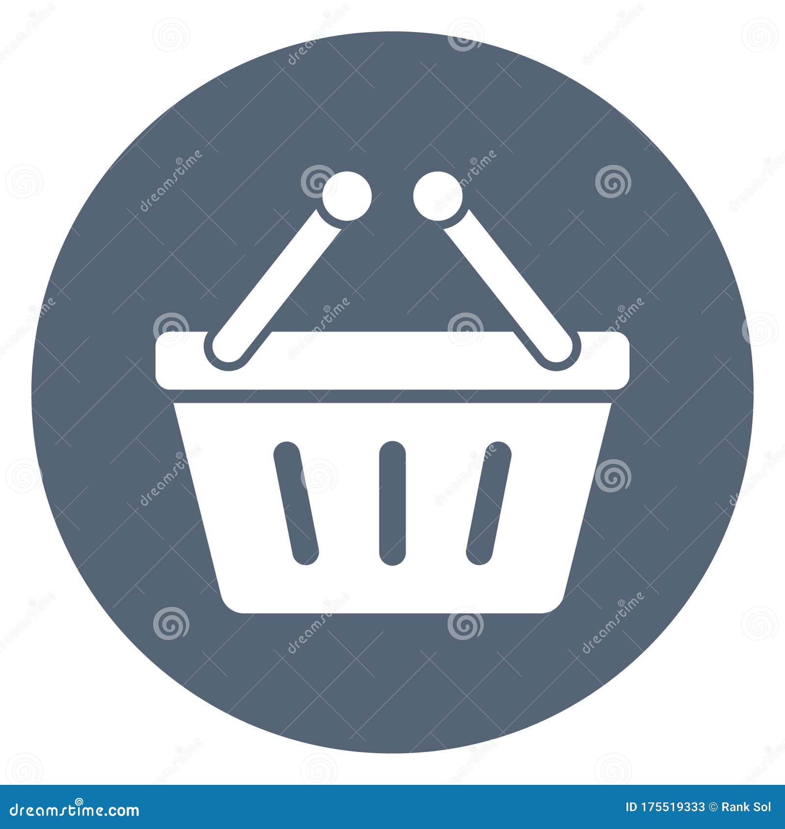 Basket, Bucket Vector Icon Which Can Easily Modify Stock Vector ...