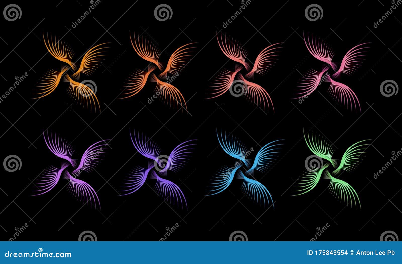 Art Line Series 7 stock illustration. Illustration of bright - 175843554