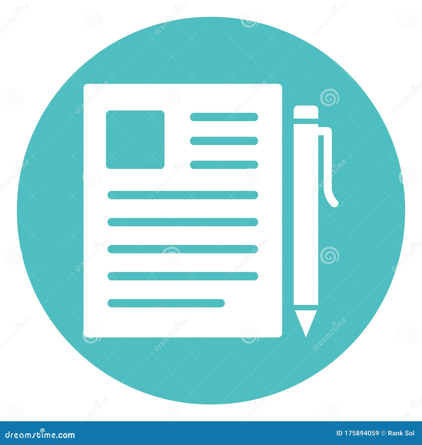 Compose, Paper Vector Icon Which Can Easily Modify Stock Vector ...