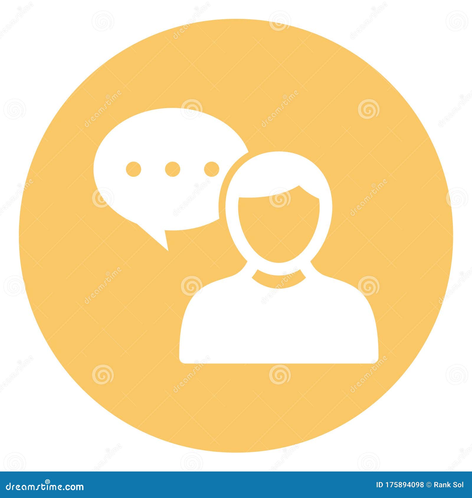 Chat Bubble, Consultant Vector Icon Which Can Easily Modify Stock ...