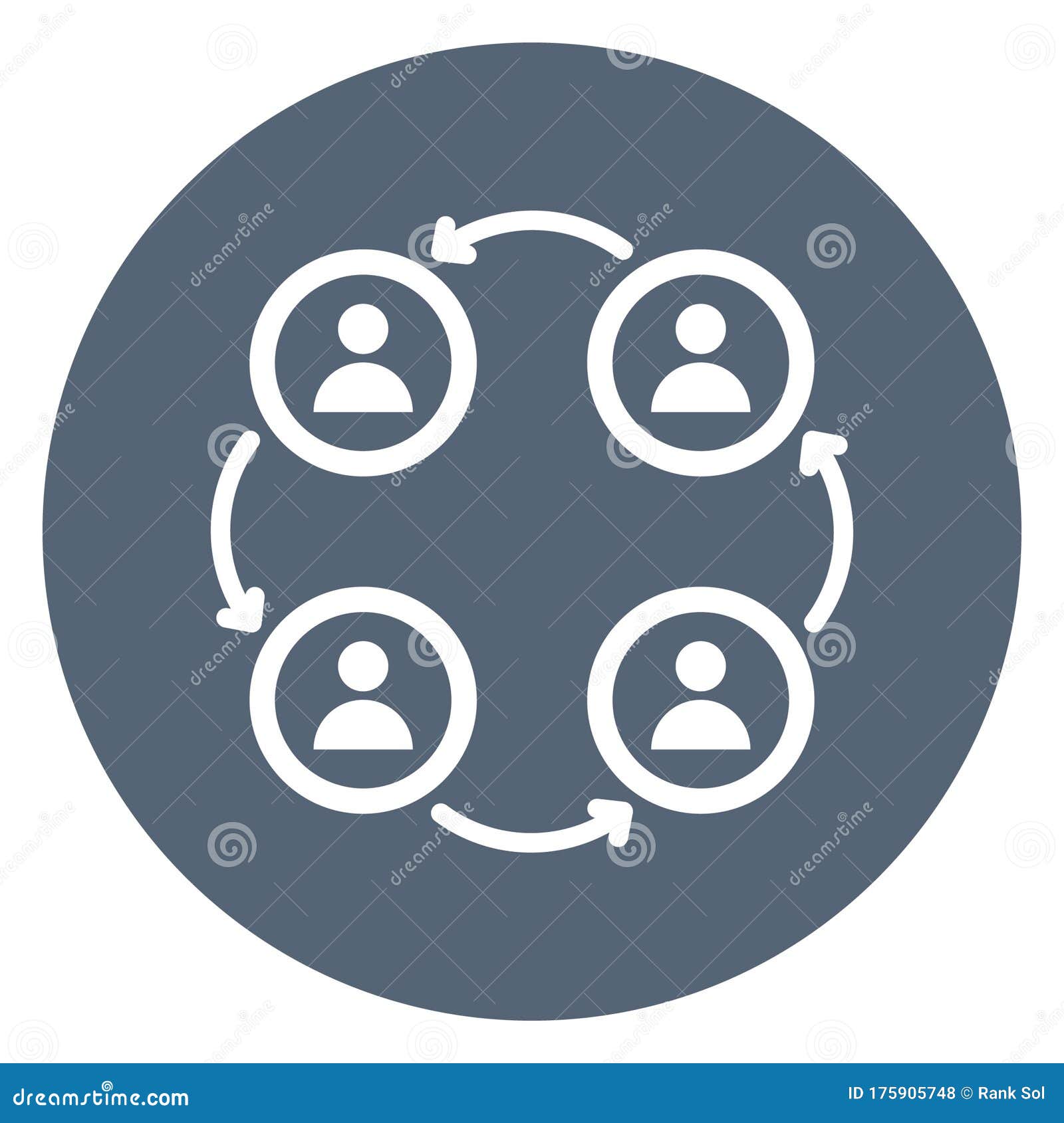 Employees, Group Vector Icon Which Can Easily Modify Stock Vector ...