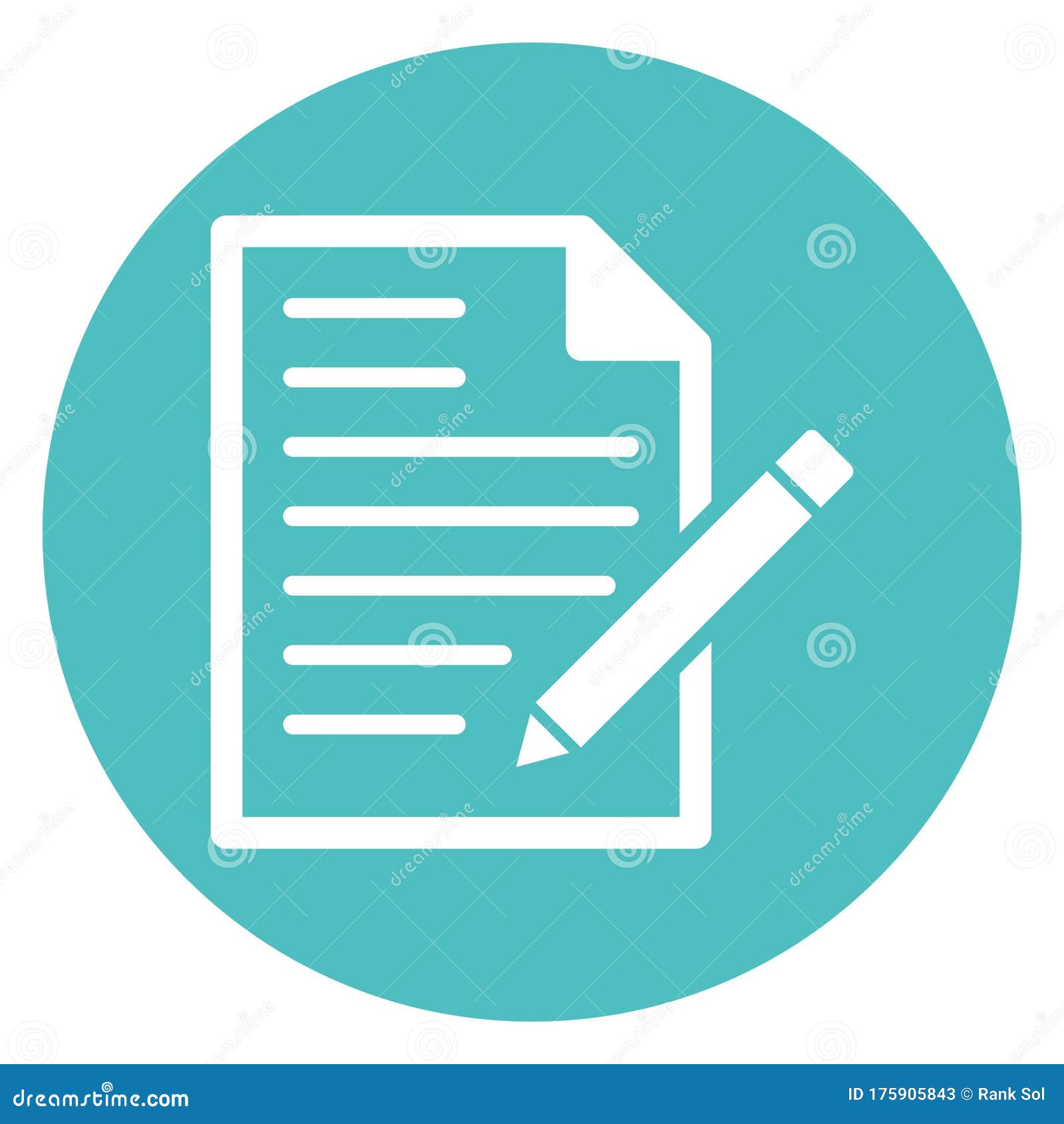 Document, Note Vector Icon Which Can Easily Modify Stock Vector ...
