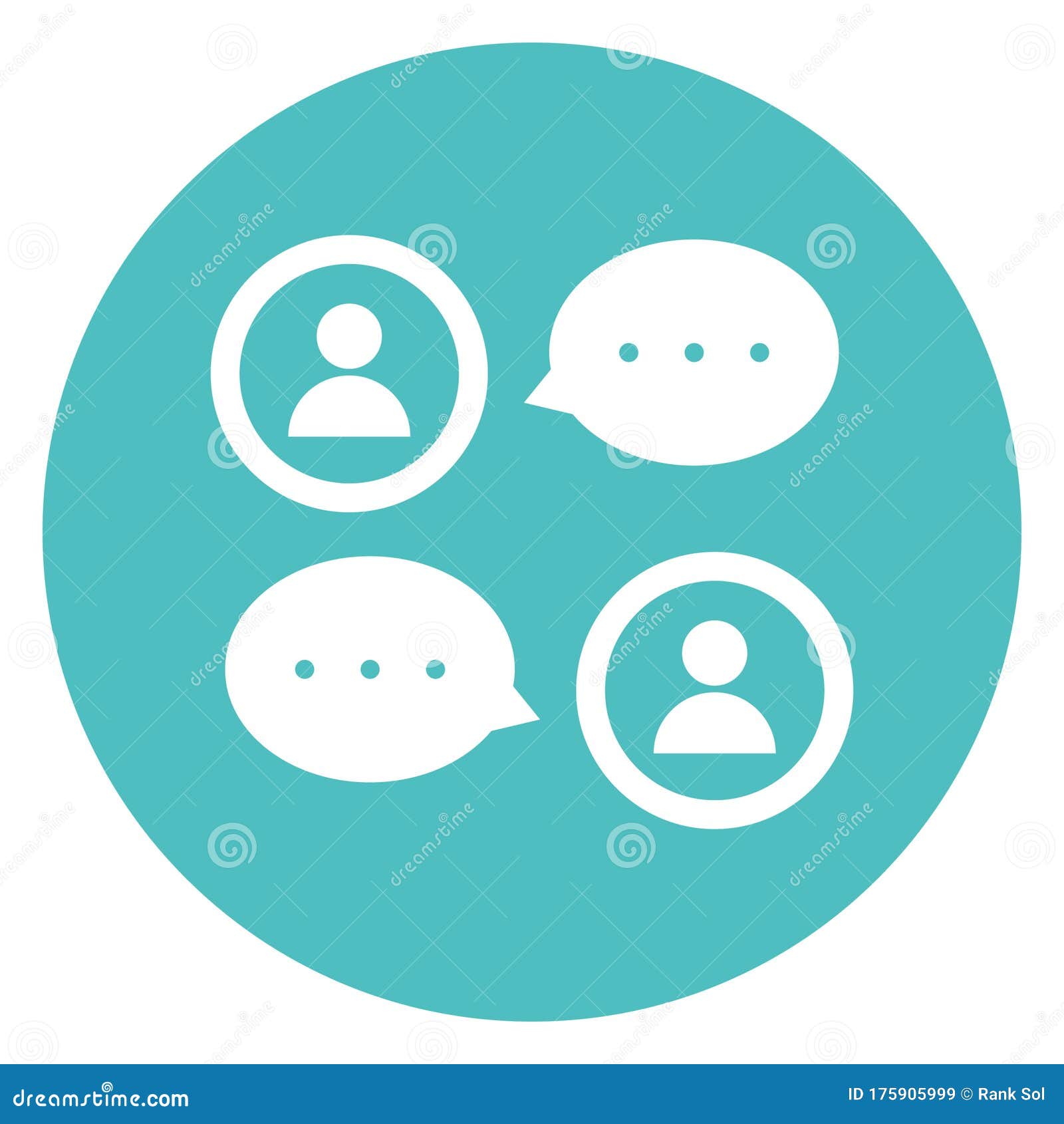 Chat, Chat Balloon Vector Icon Which Can Easily Modify Stock Vector ...