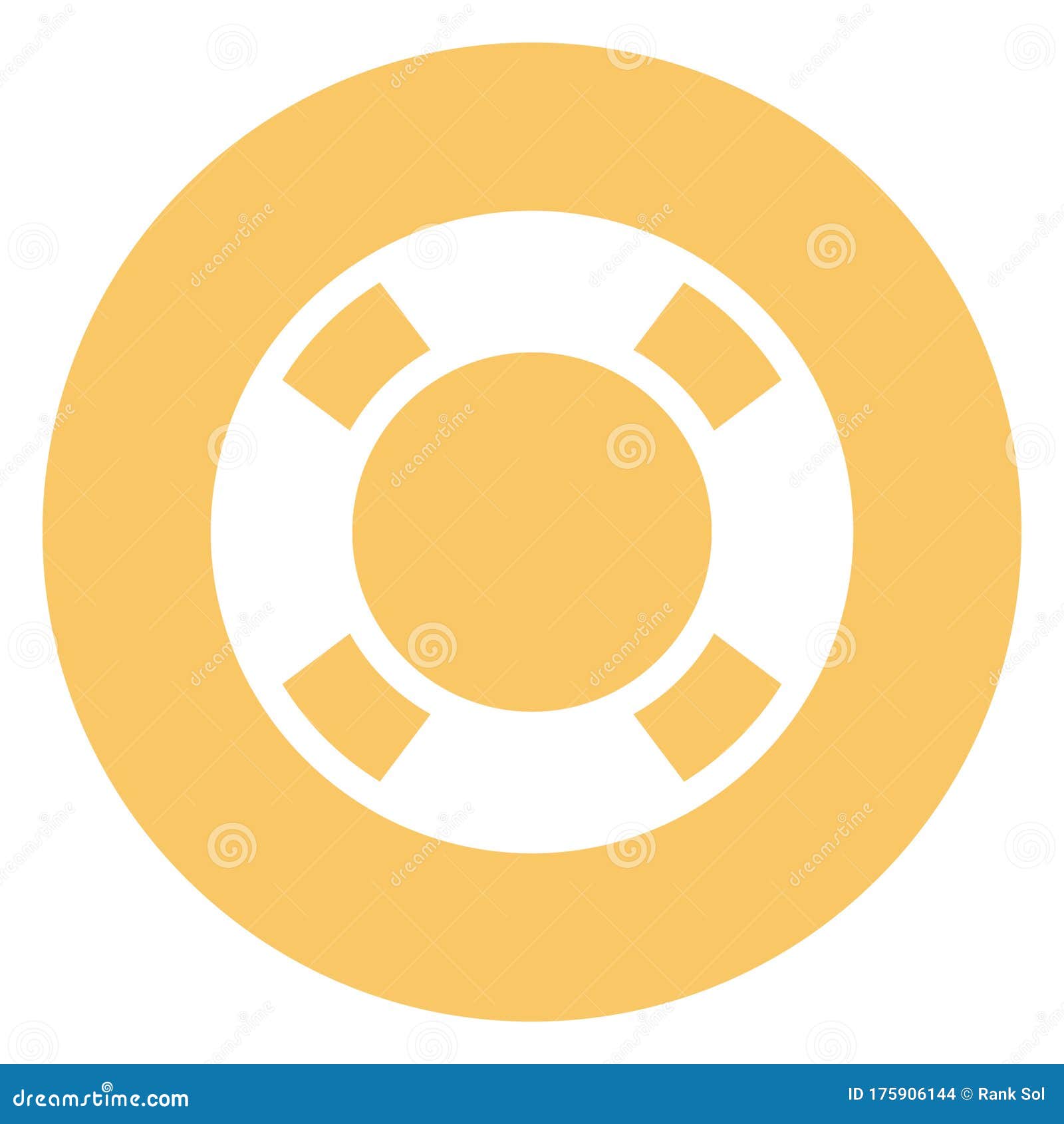 Life Belt, Life Buoy Vector Icon Which Can Easily Modify Stock Vector ...