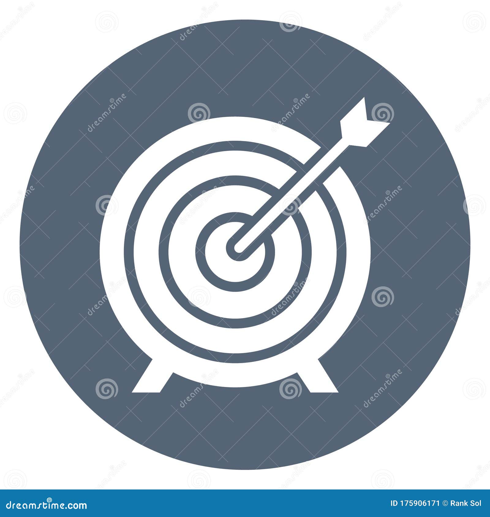 Bullseye Arrow, Dartboard Vector Icon Which Can Easily Modify Stock ...