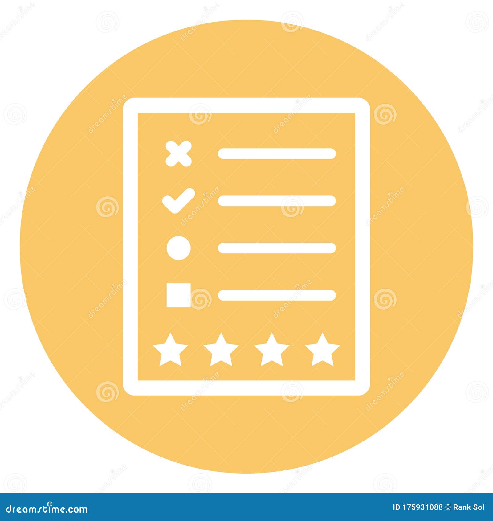 Appraisal, Assessment Vector Icon Which Can Easily Modify or Edit Stock ...
