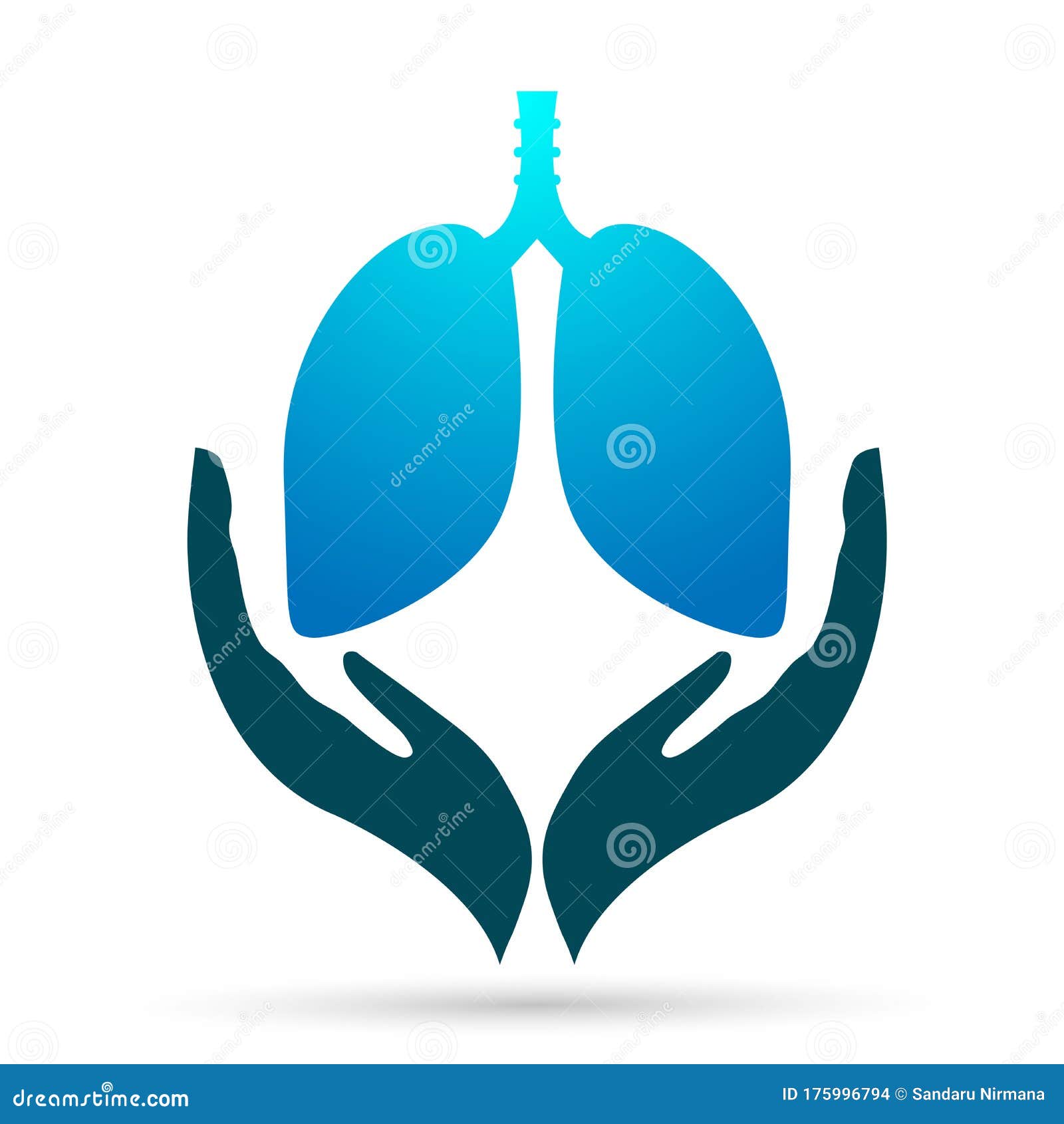 Lung Life Logo Design Template Vector Illustration | CartoonDealer.com ...
