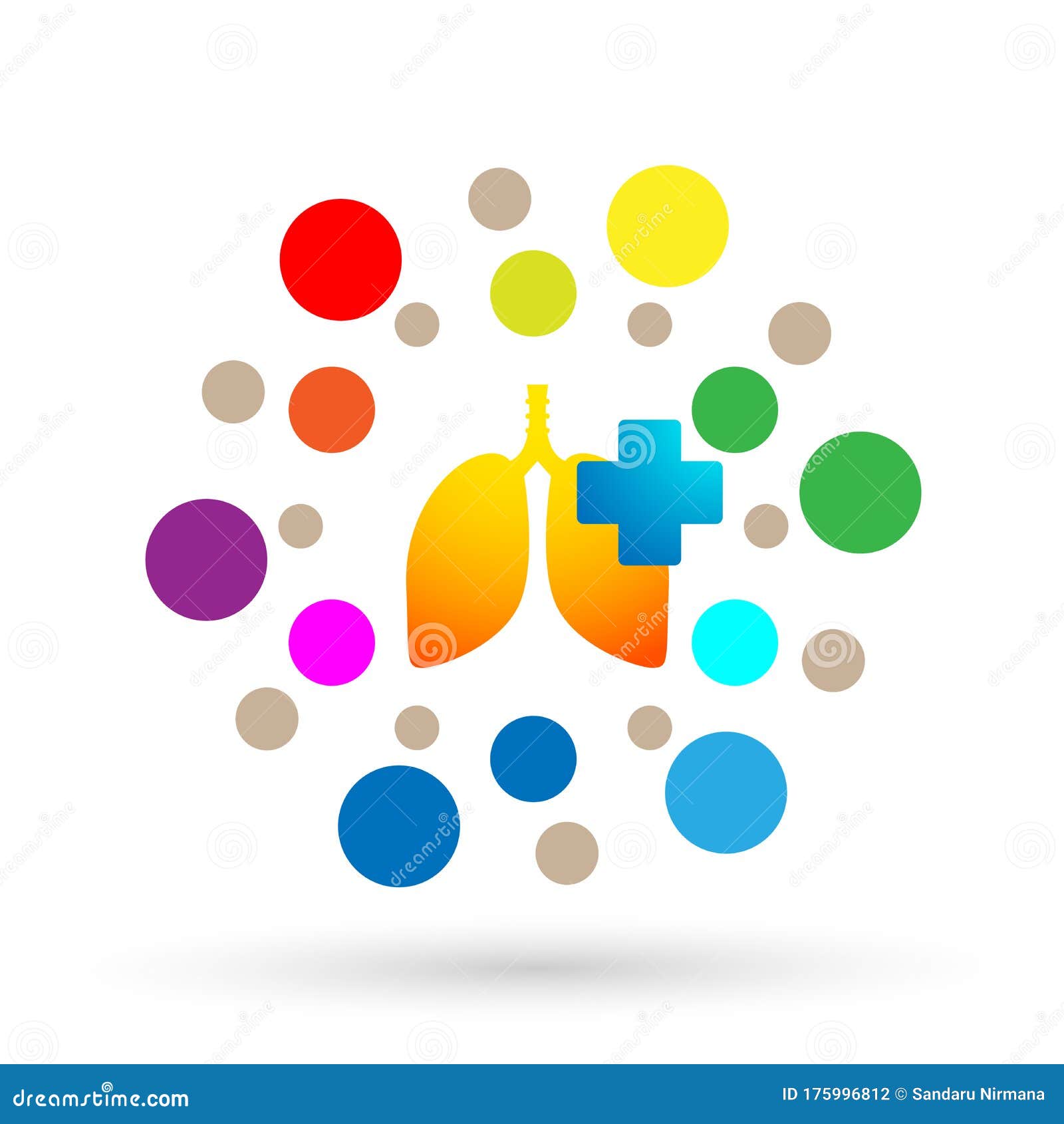 Lungs Save Care People Life Medical Care Hand Holding Lungs and Protect ...