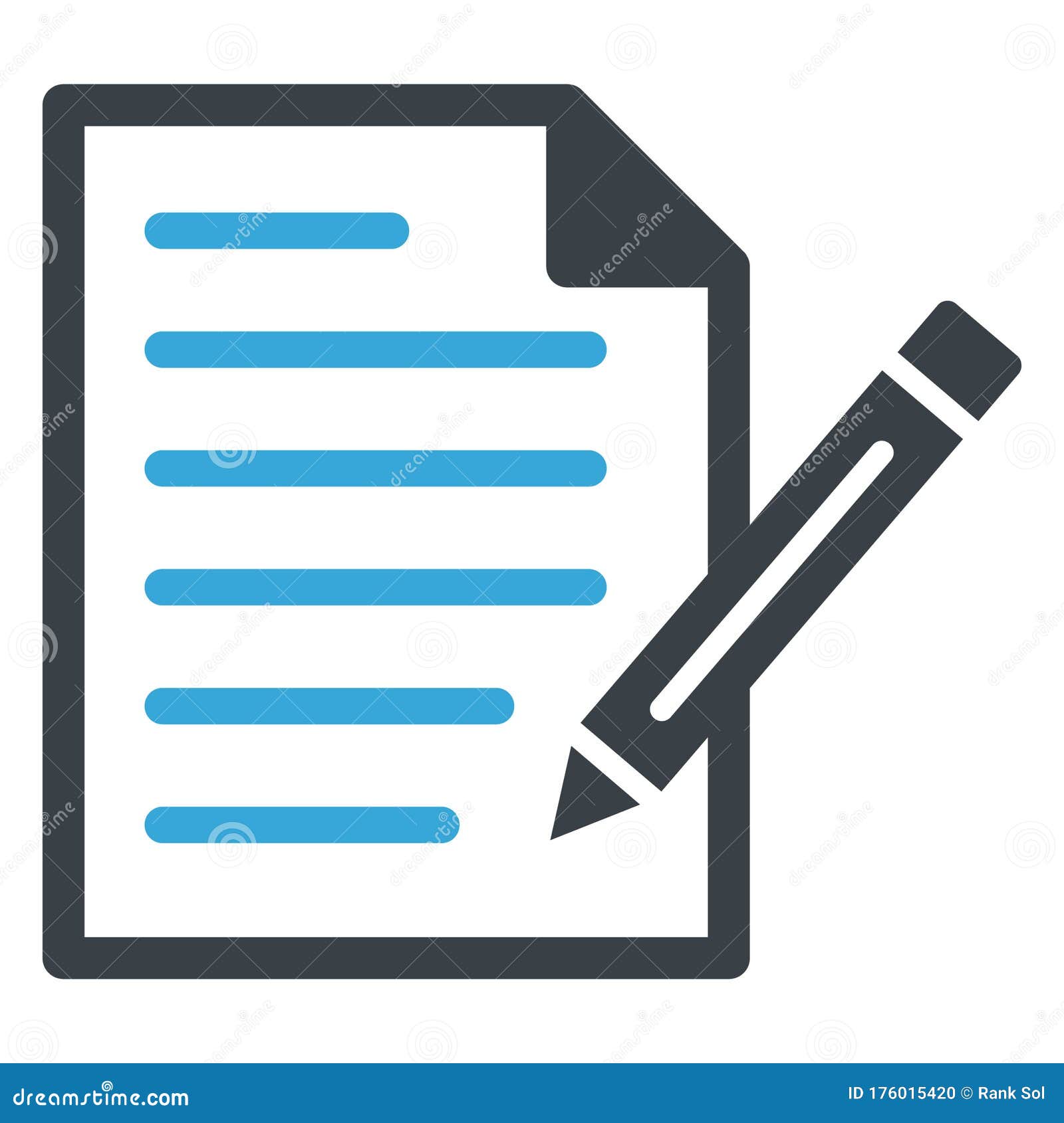 Contract, Document Vector Icon Which Can Easily Modify Stock Vector ...