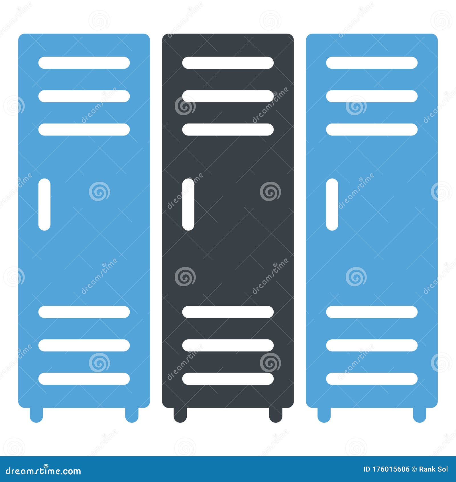 Almirah, Cabinet Vector Icon Which Can Easily Modify Stock Vector ...
